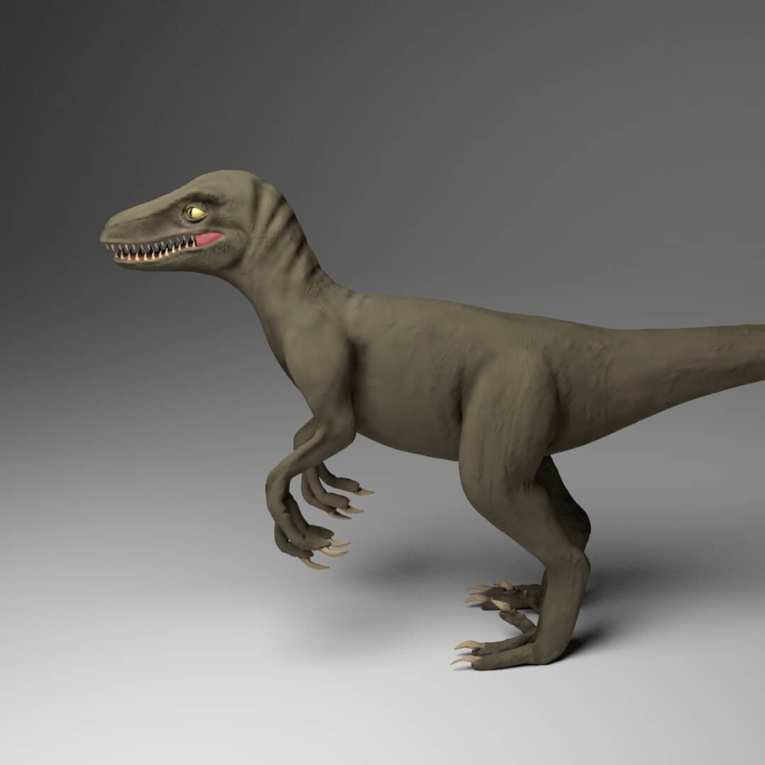 ArtStation - Velociraptor 3D Model