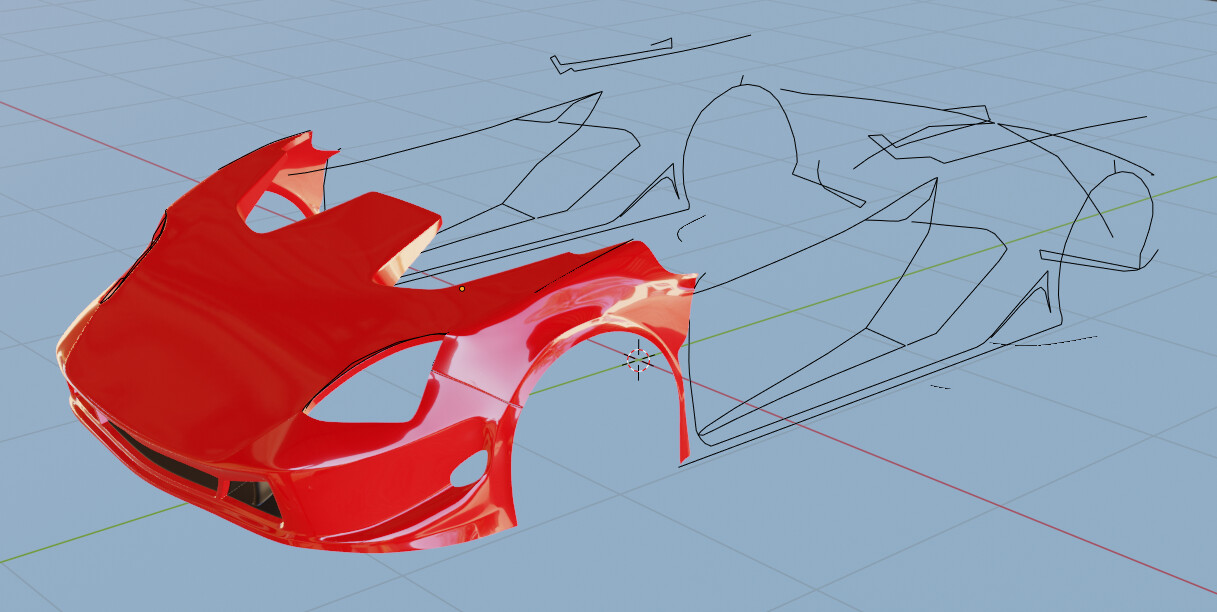 ArtStation - First experience in car modelling