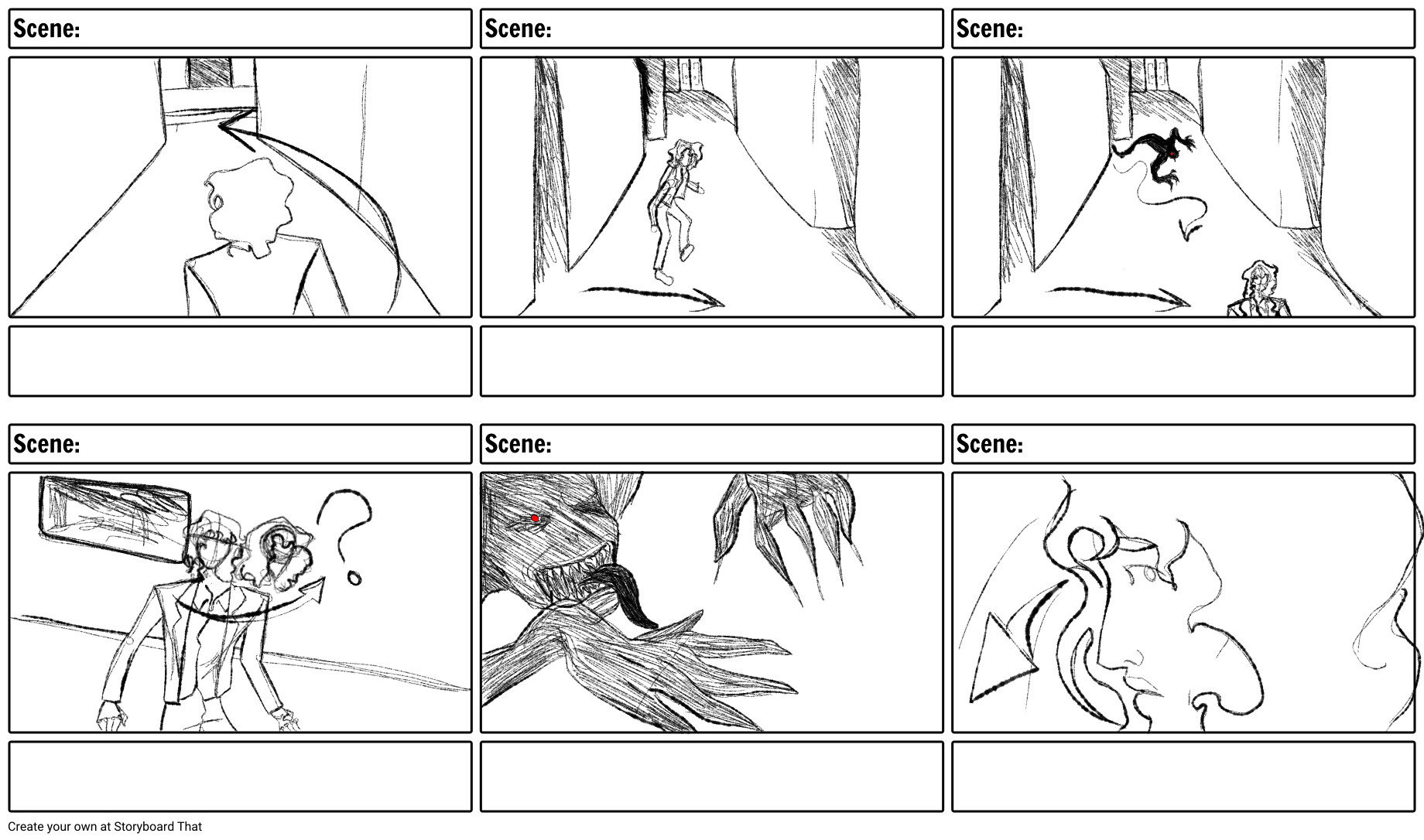 ArtStation - Storyboard Example