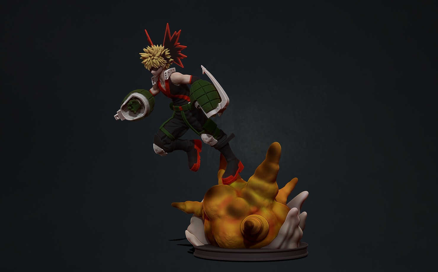 pascal gattringer - my herro academia - bakugo 3d print figurine