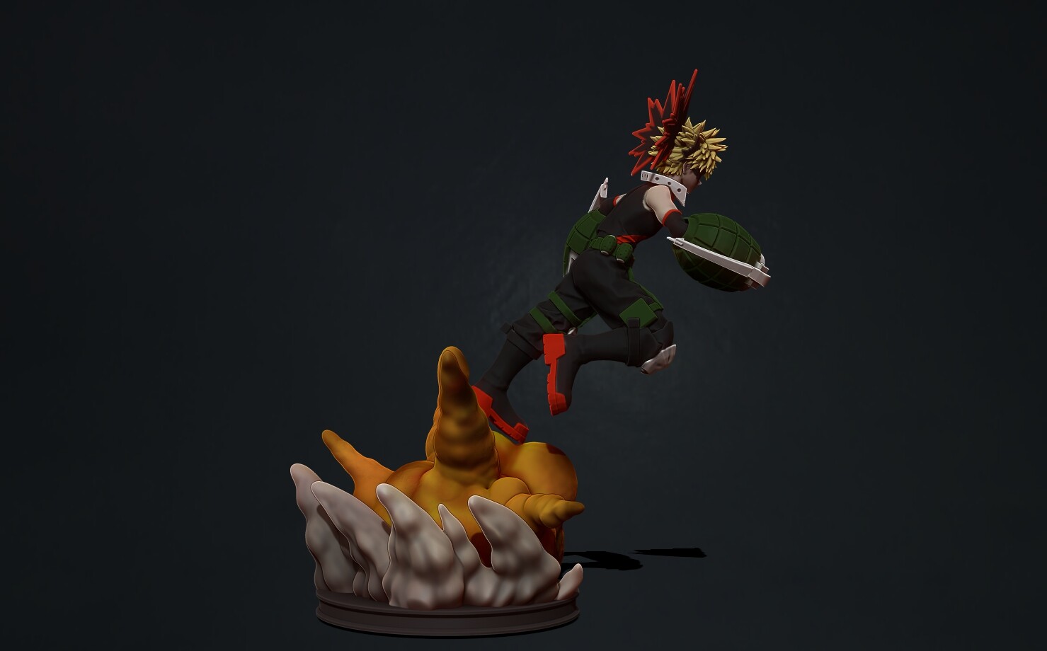 pascal gattringer - my herro academia - bakugo 3d print figurine