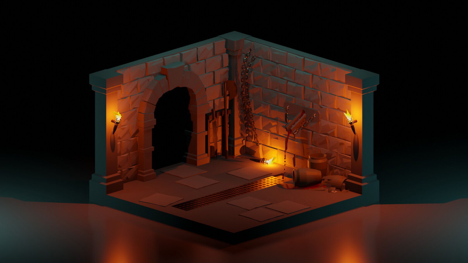 Corey Murphy - Low poly dungeon