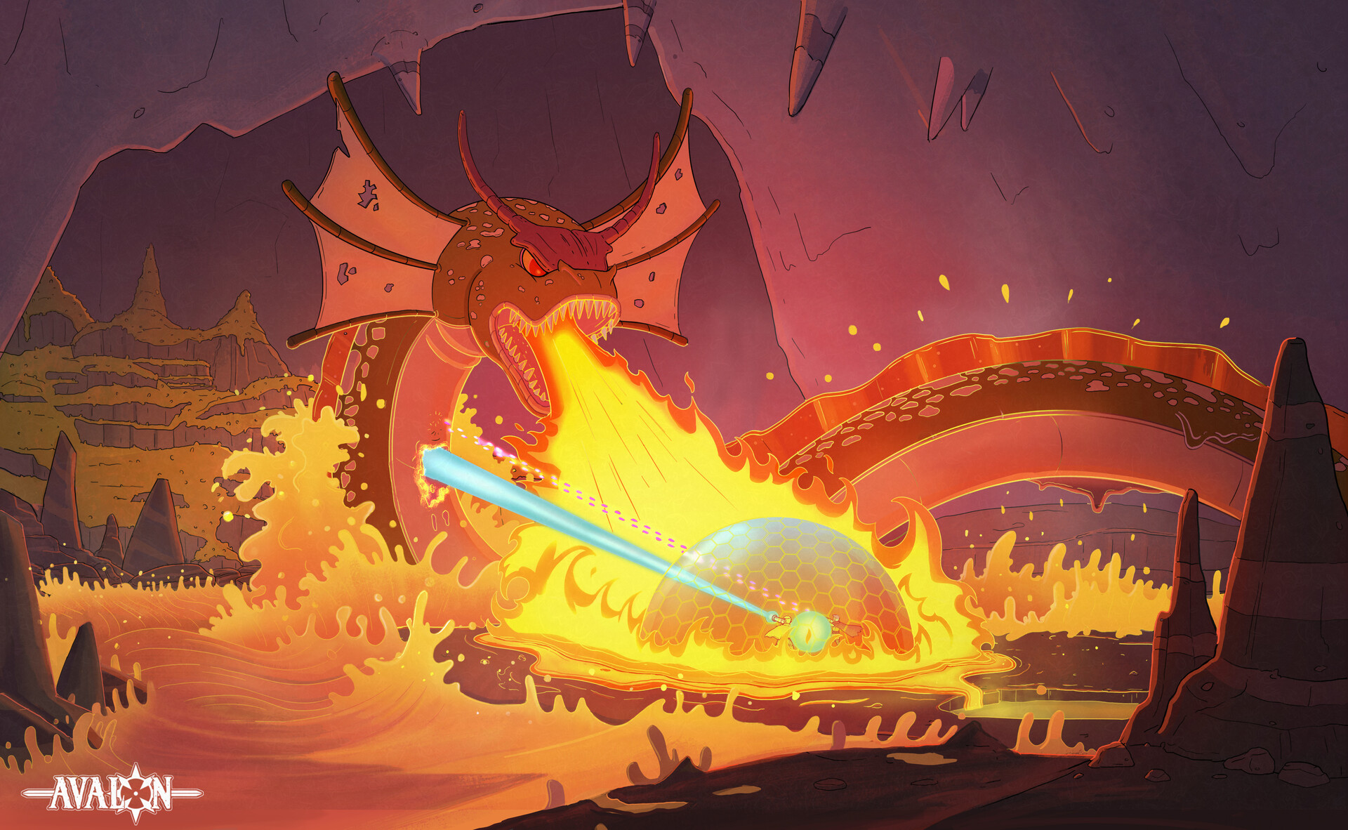 ArtStation - Avalon: Water Dragon Battle