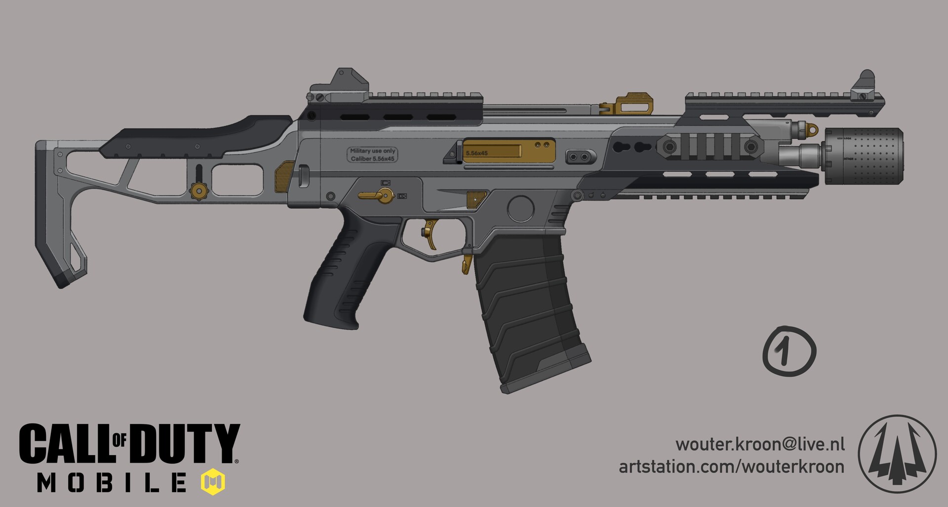 Call Of Duty Gun Drawings