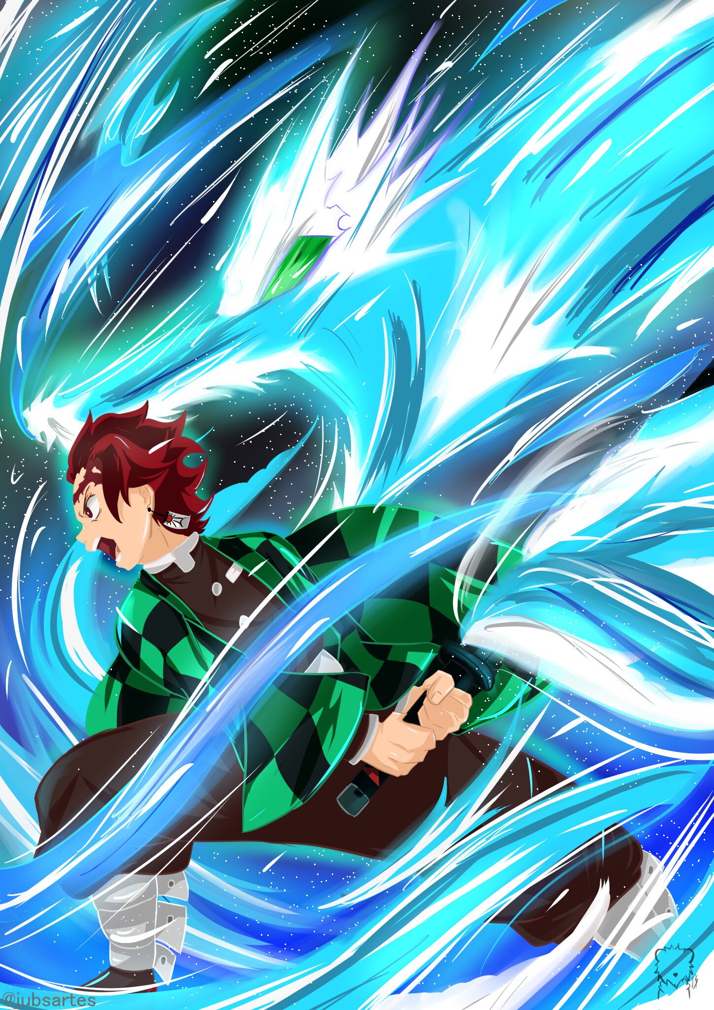 ArtStation - tanjiro-kimetsu no yaiba