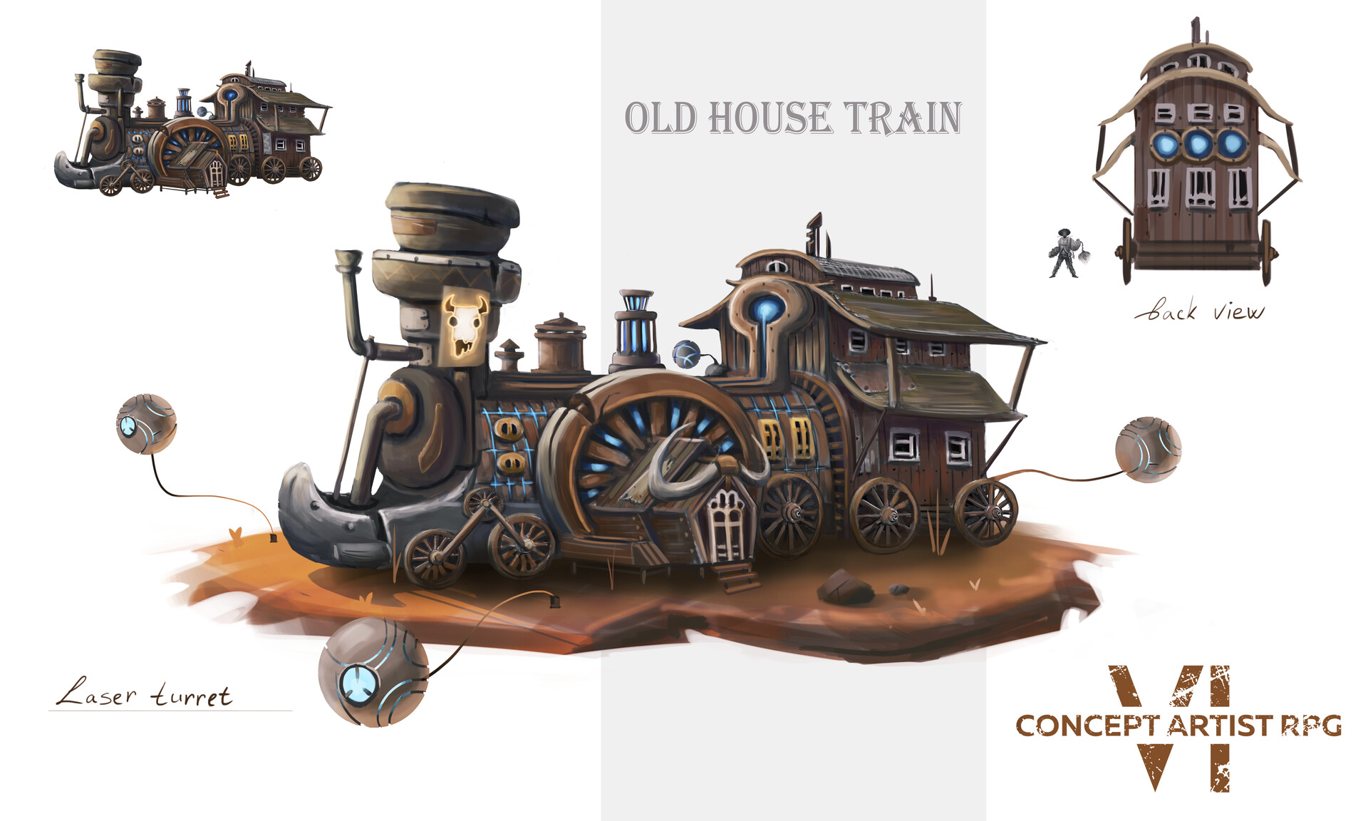 ArtStation - House in train
