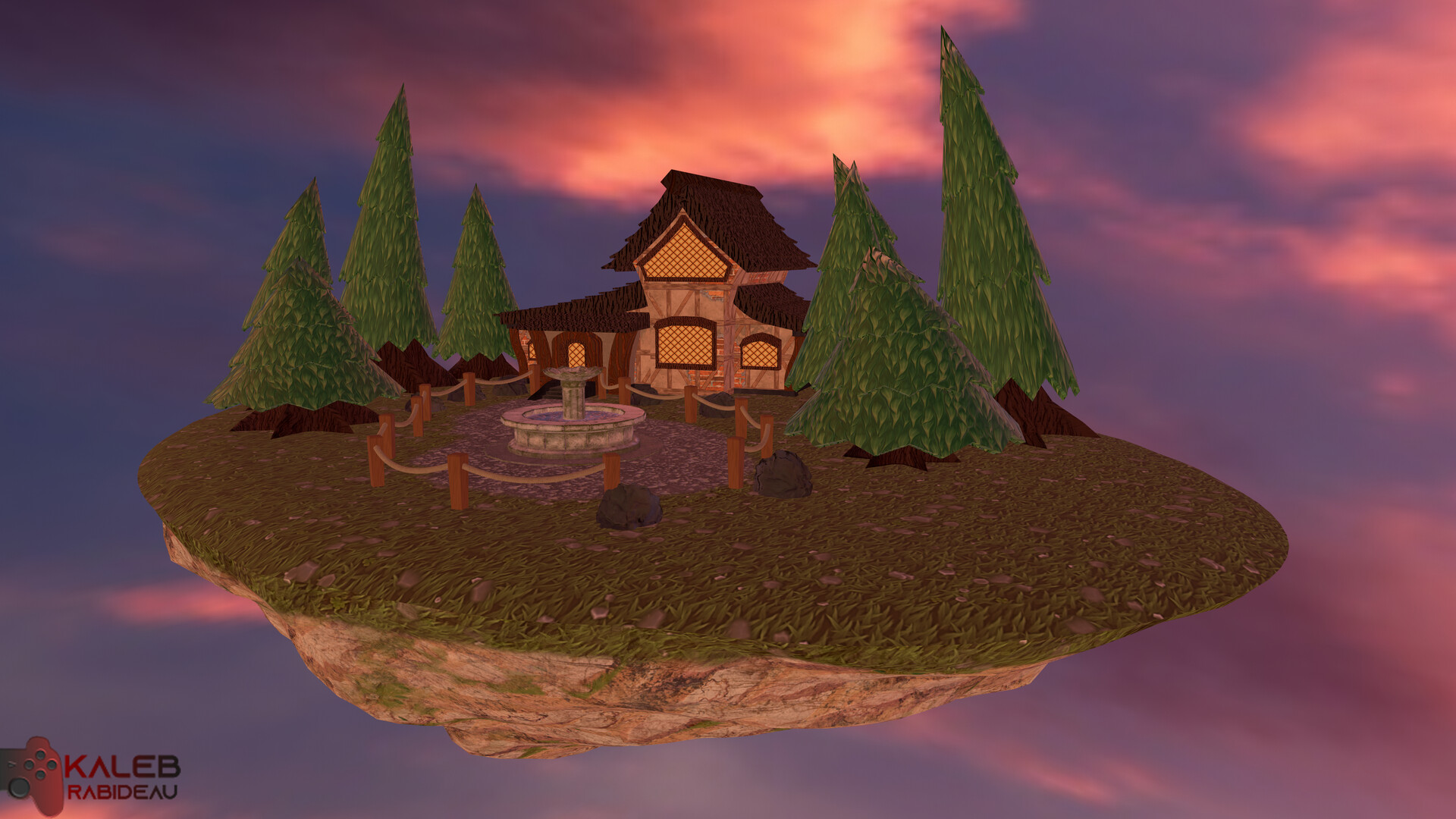 ArtStation - Stylized Floating Island