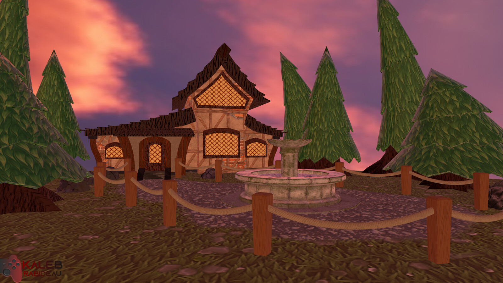 Kaleb Rabideau - Stylized Floating Island