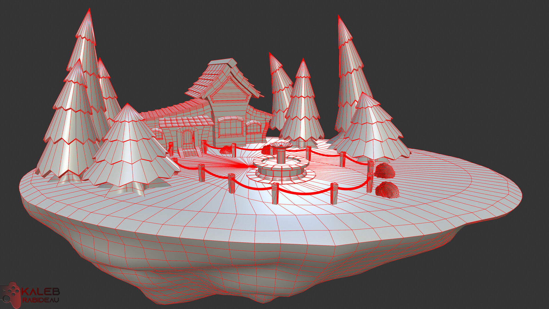 Kaleb Rabideau - Stylized Floating Island