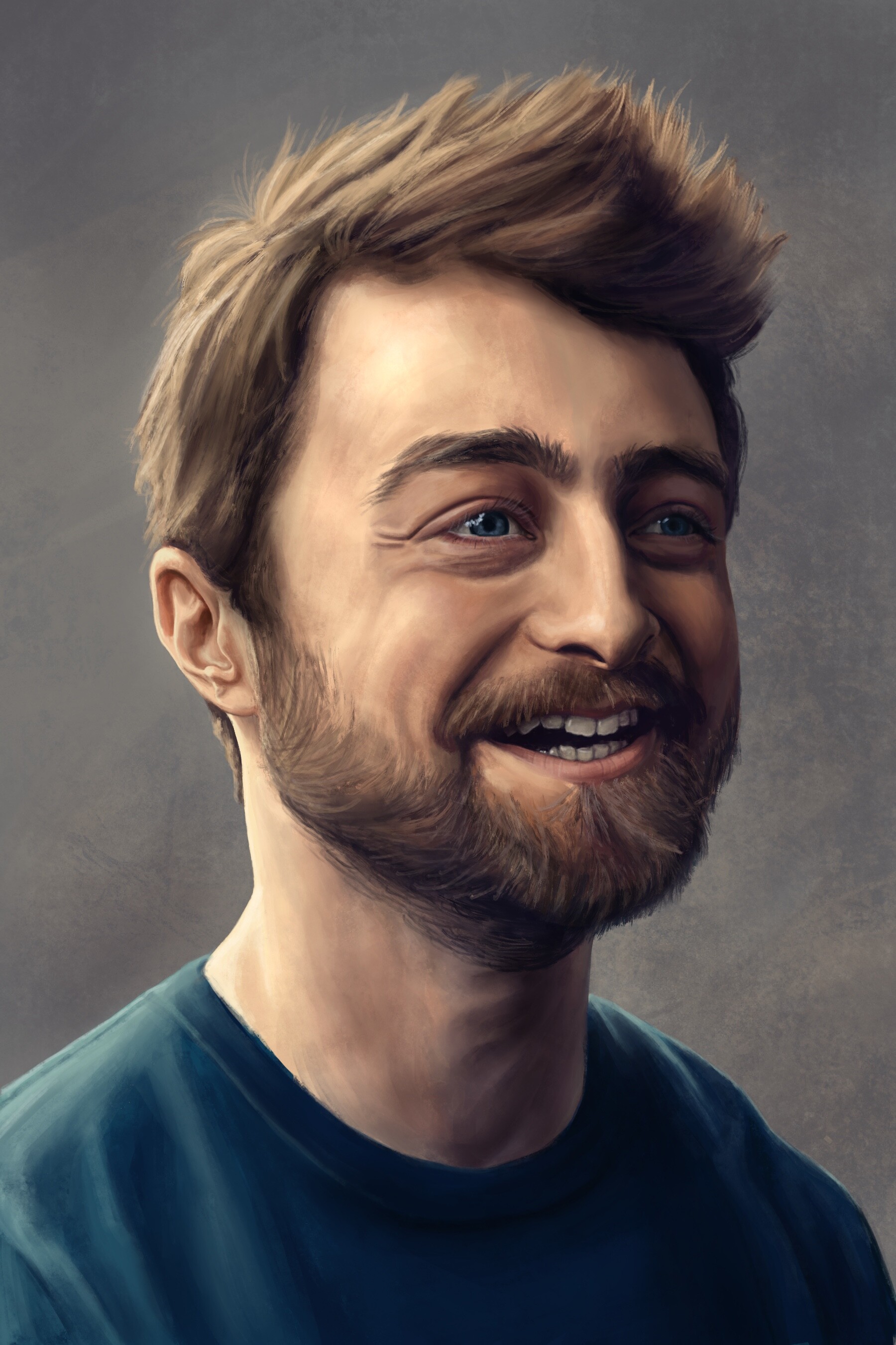 ArtStation - Daniel Radcliffe Painting