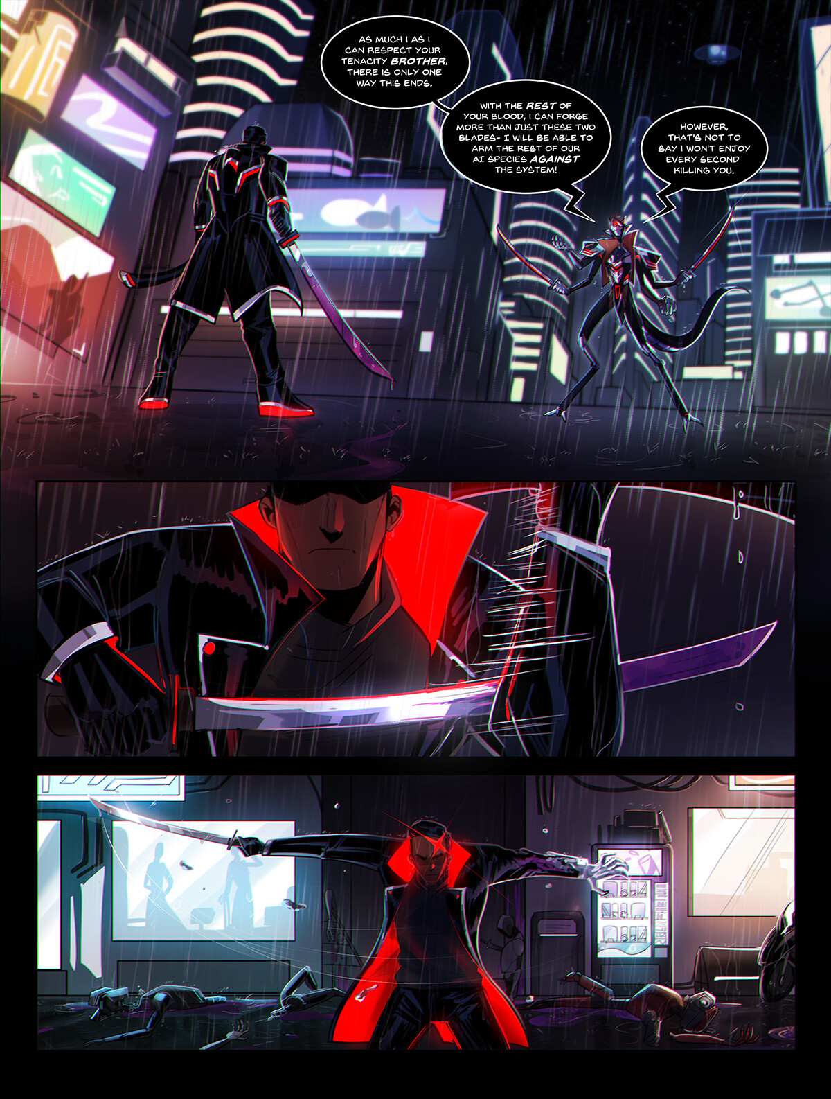 ArtStation - Duelist (Comic Test Page)