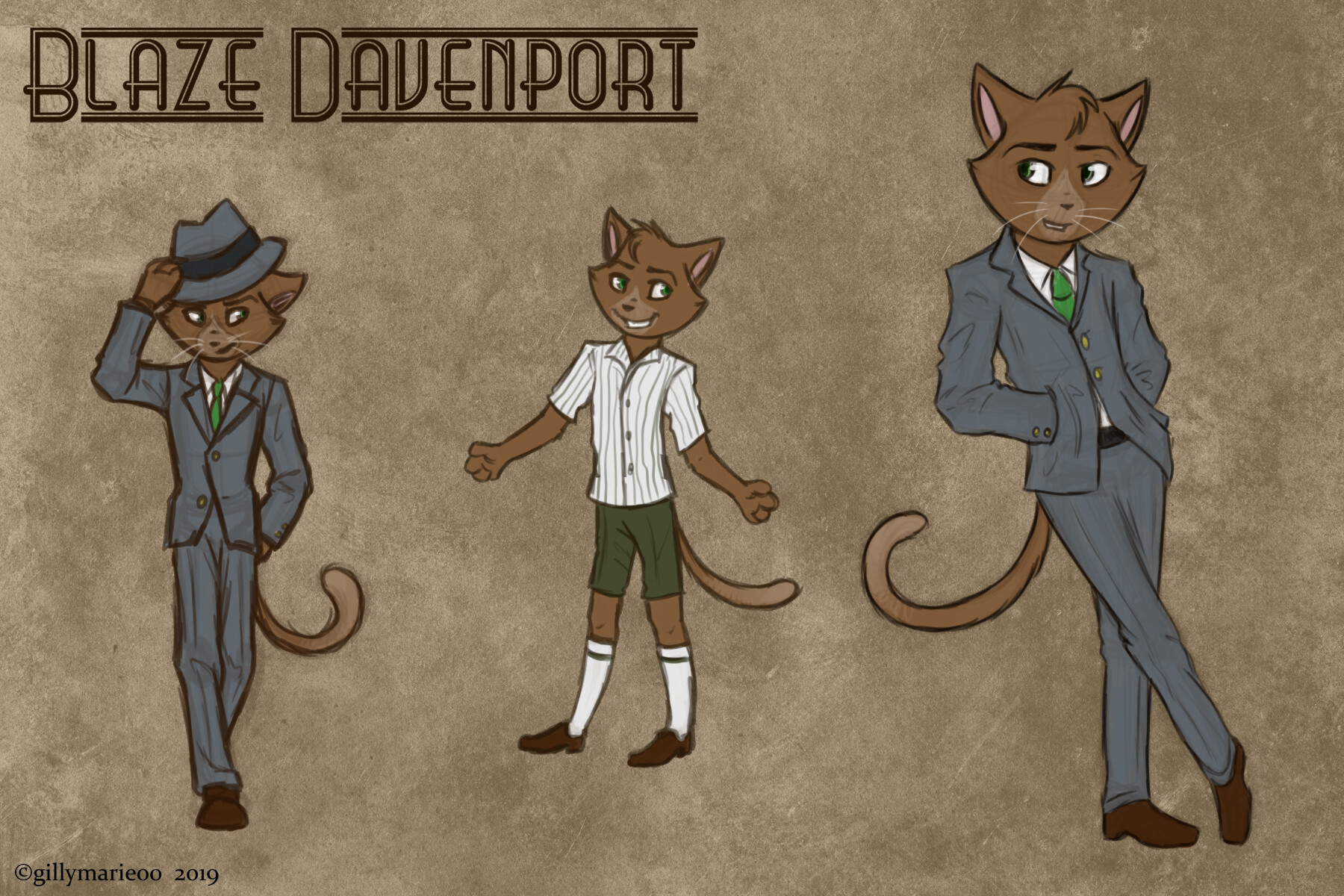 ArtStation - Blaze Davenport - Ref Sheet