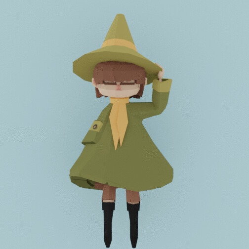ArtStation - Low Poly Wizard