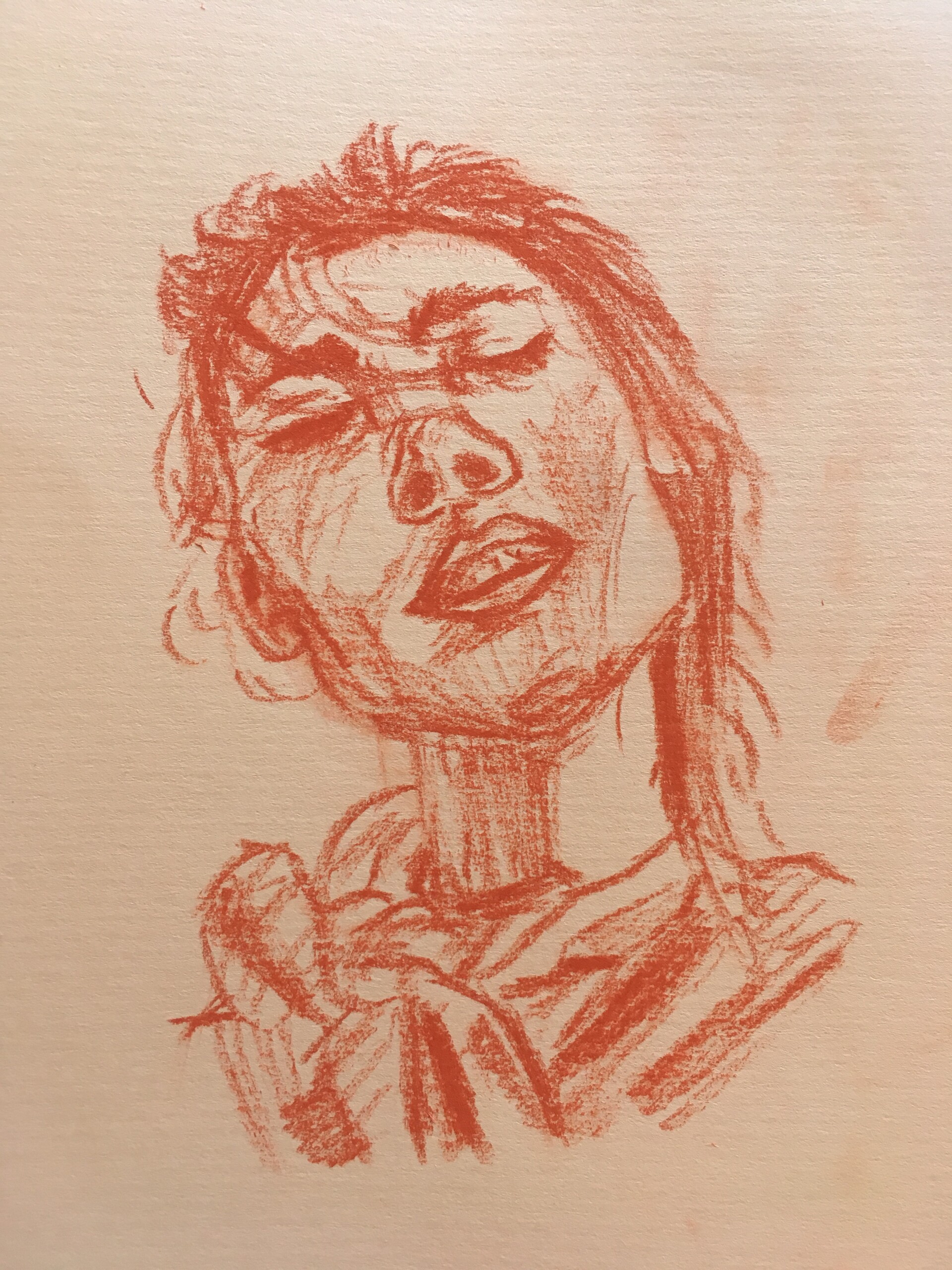 ArtStation - Dessin femme sanguine