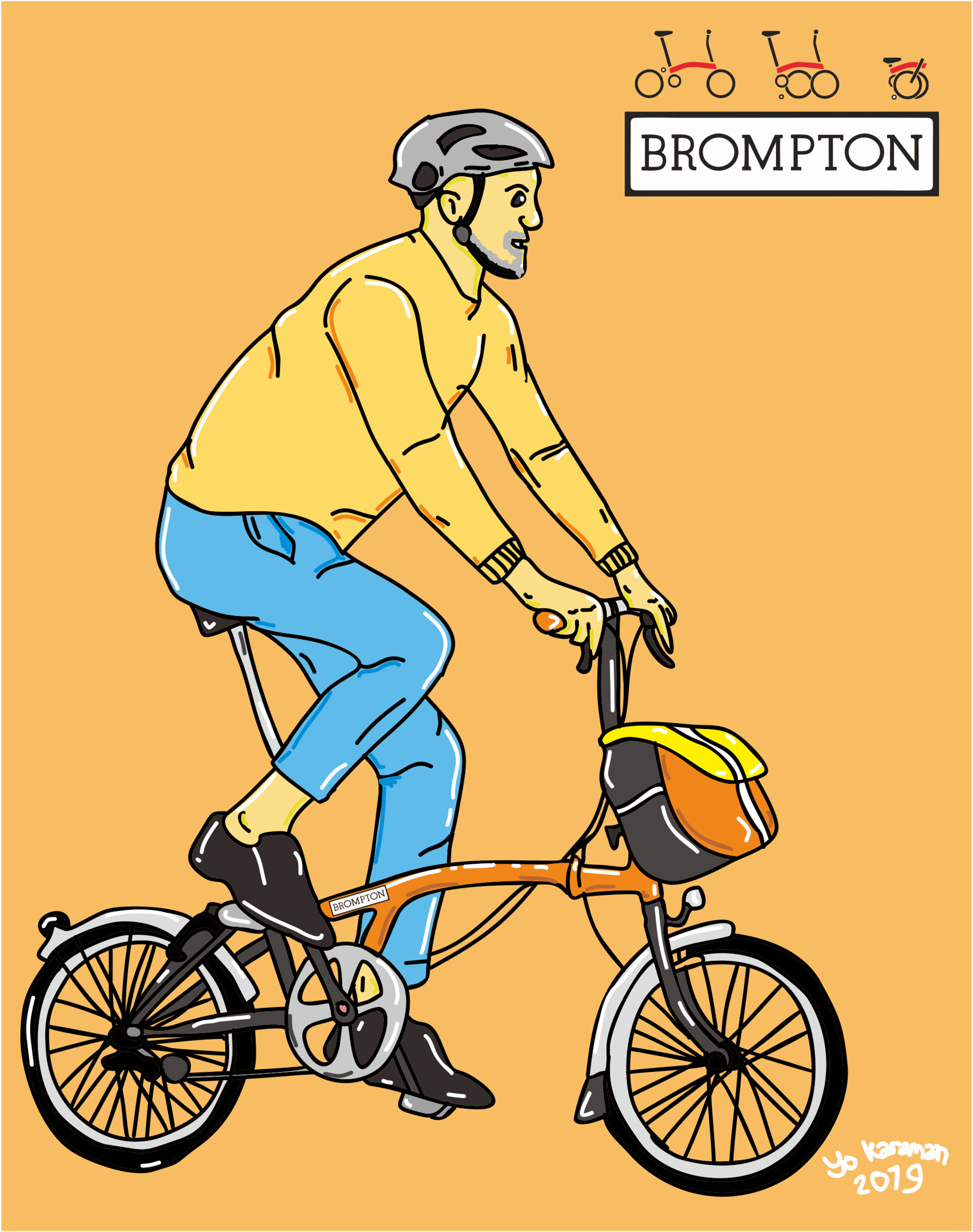 ArtStation - BROMPTON M TYPE (ORANGE&GREY)