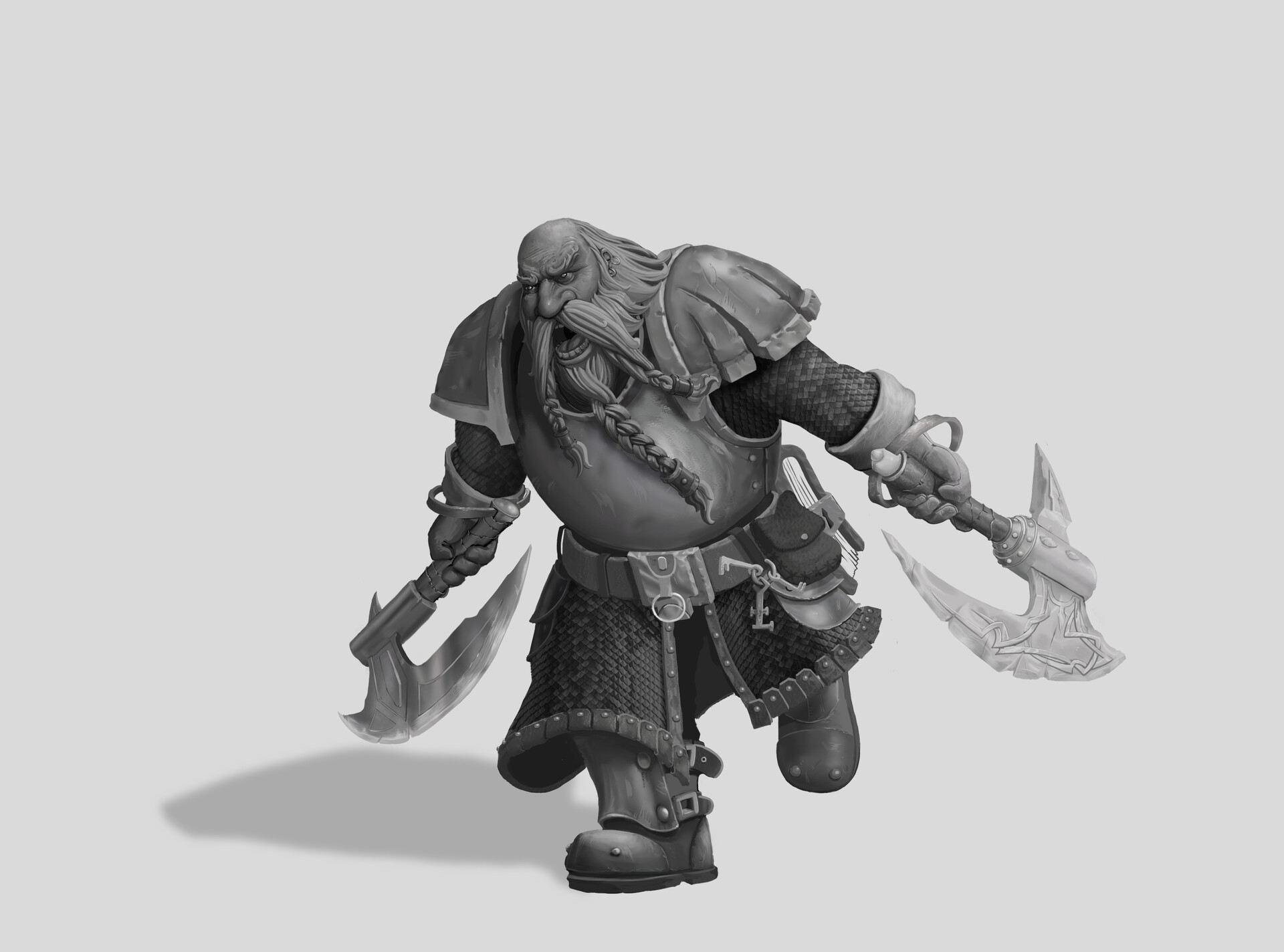 ArtStation - B&W character concept