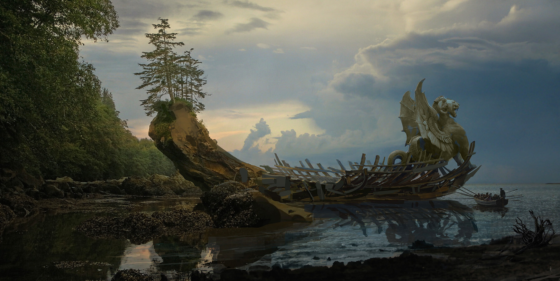 Stranded, by Sasha Beliaev : r/ImaginaryDerelicts