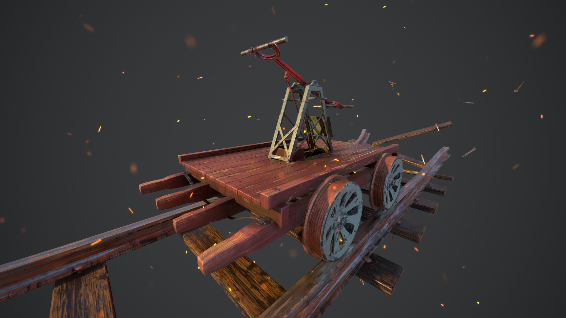 ArtStation - Railroad Handcar