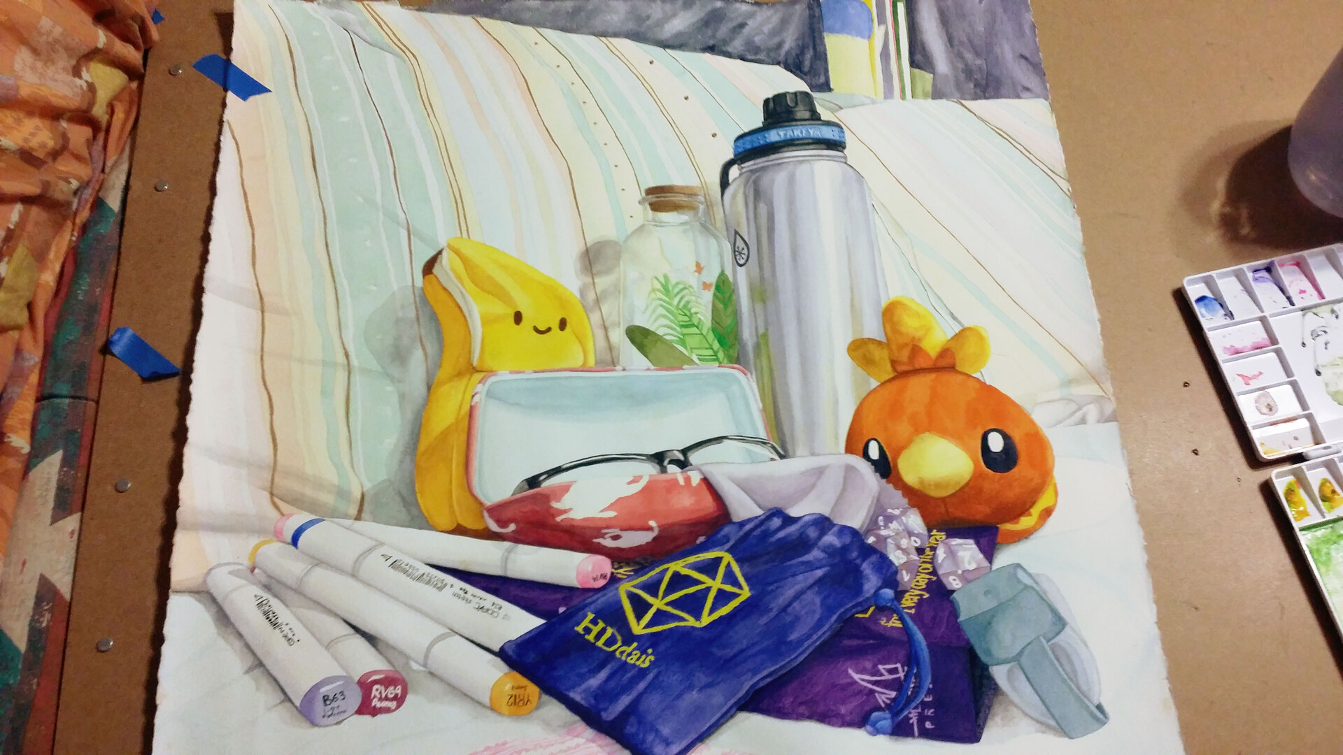 ArtStation - Personal Still Life Watercolor