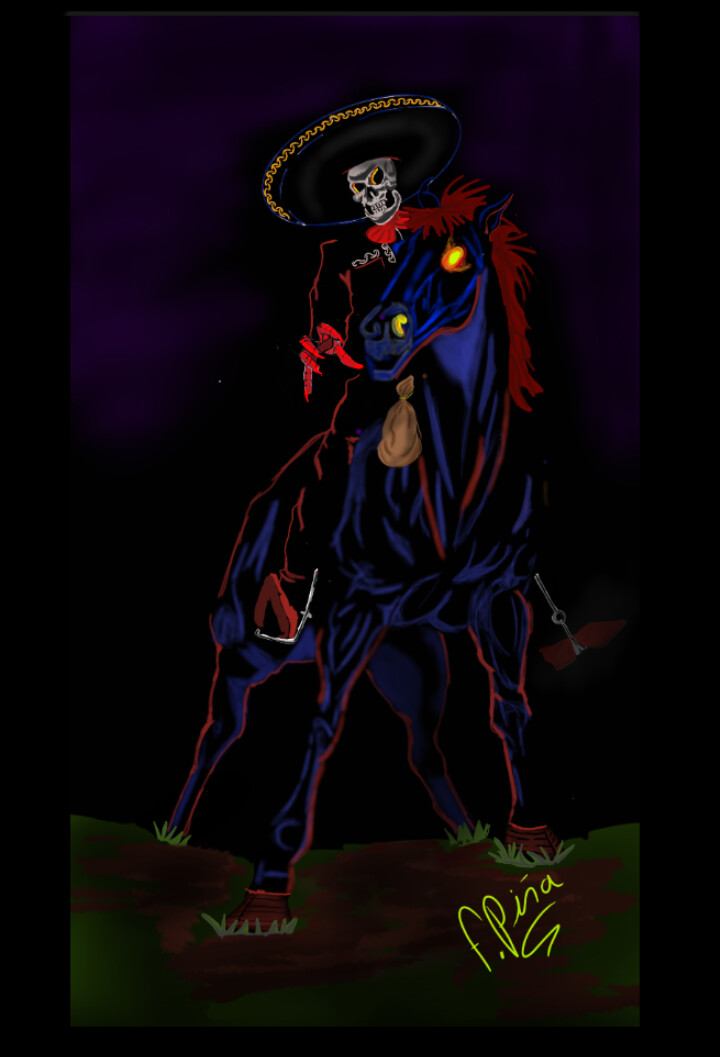 ArtStation - EL CHARRO NEGRO leyenda mexicana