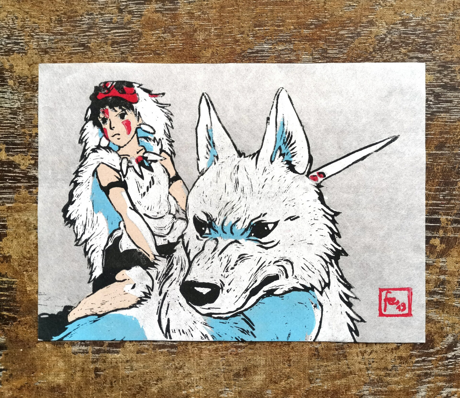 ArtStation - Princess Woodcut