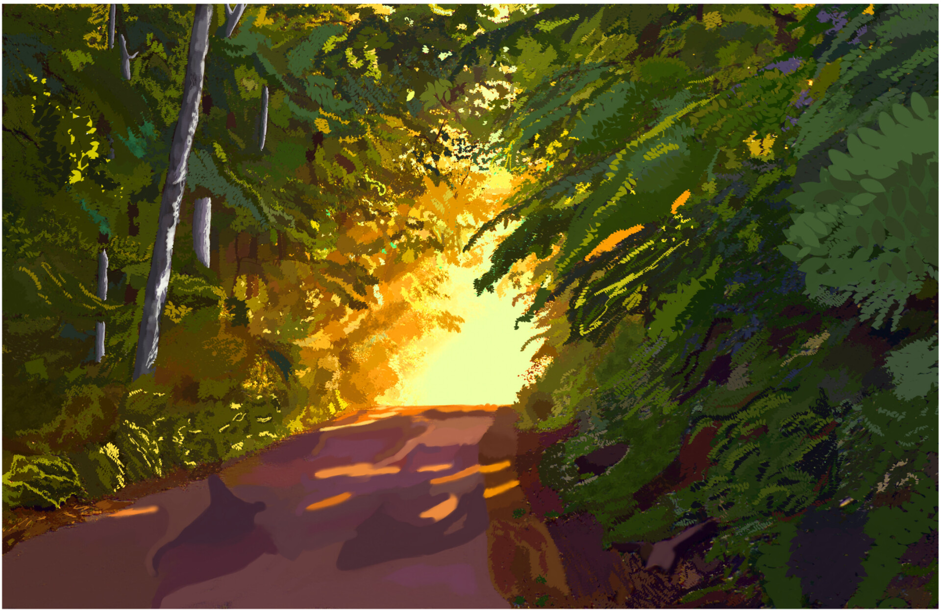 ArtStation - forest path