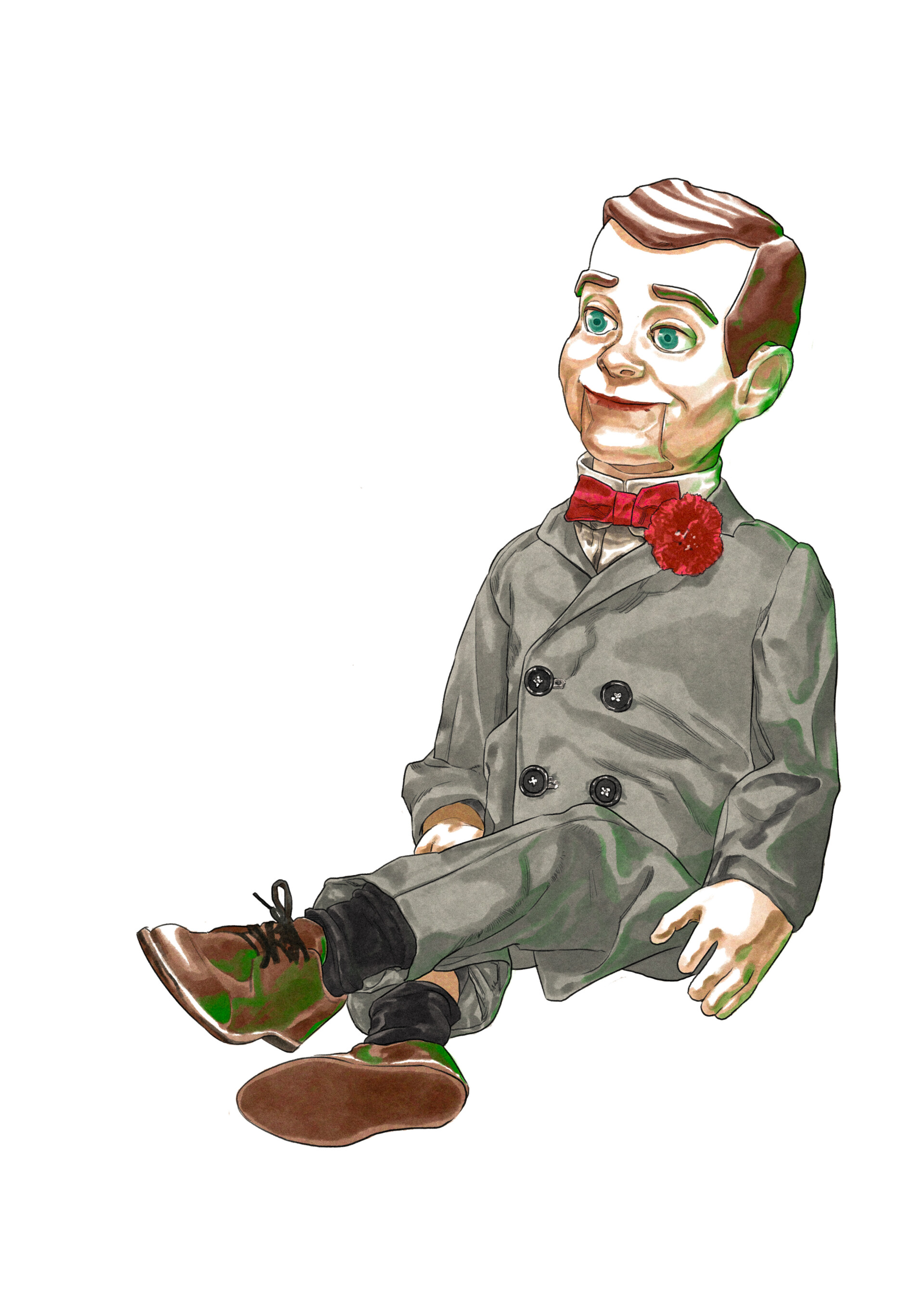 how to draw night of the living dummy