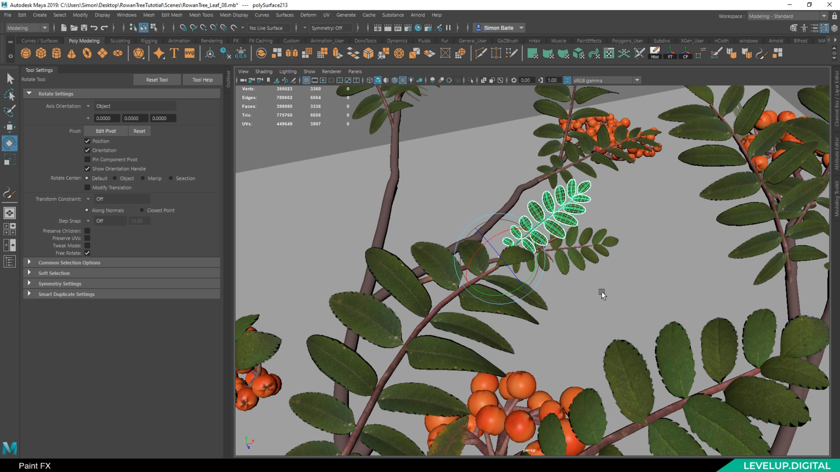 Levelup.Digital - Game Ready Tree Creation From Maya to Unreal | Simon Barle