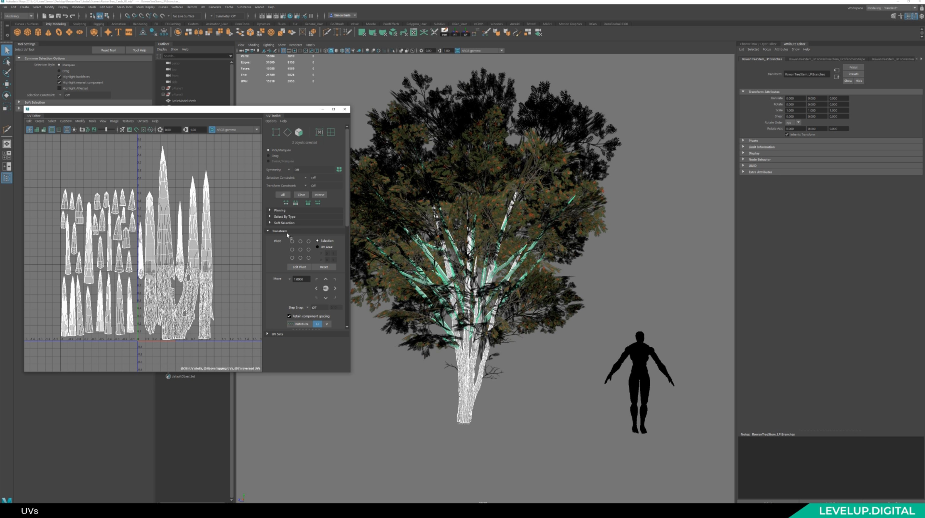 Levelup.Digital - Game Ready Tree Creation From Maya to Unreal | Simon ...