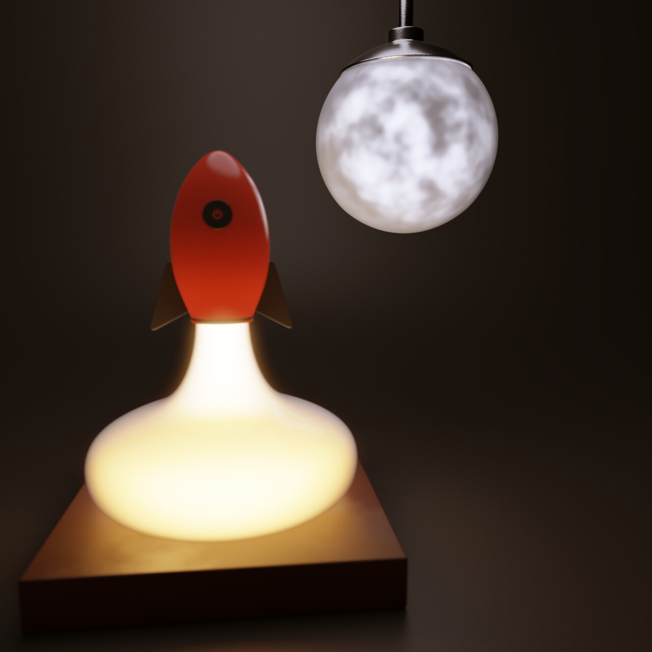 ArtStation - Rocket Lamp