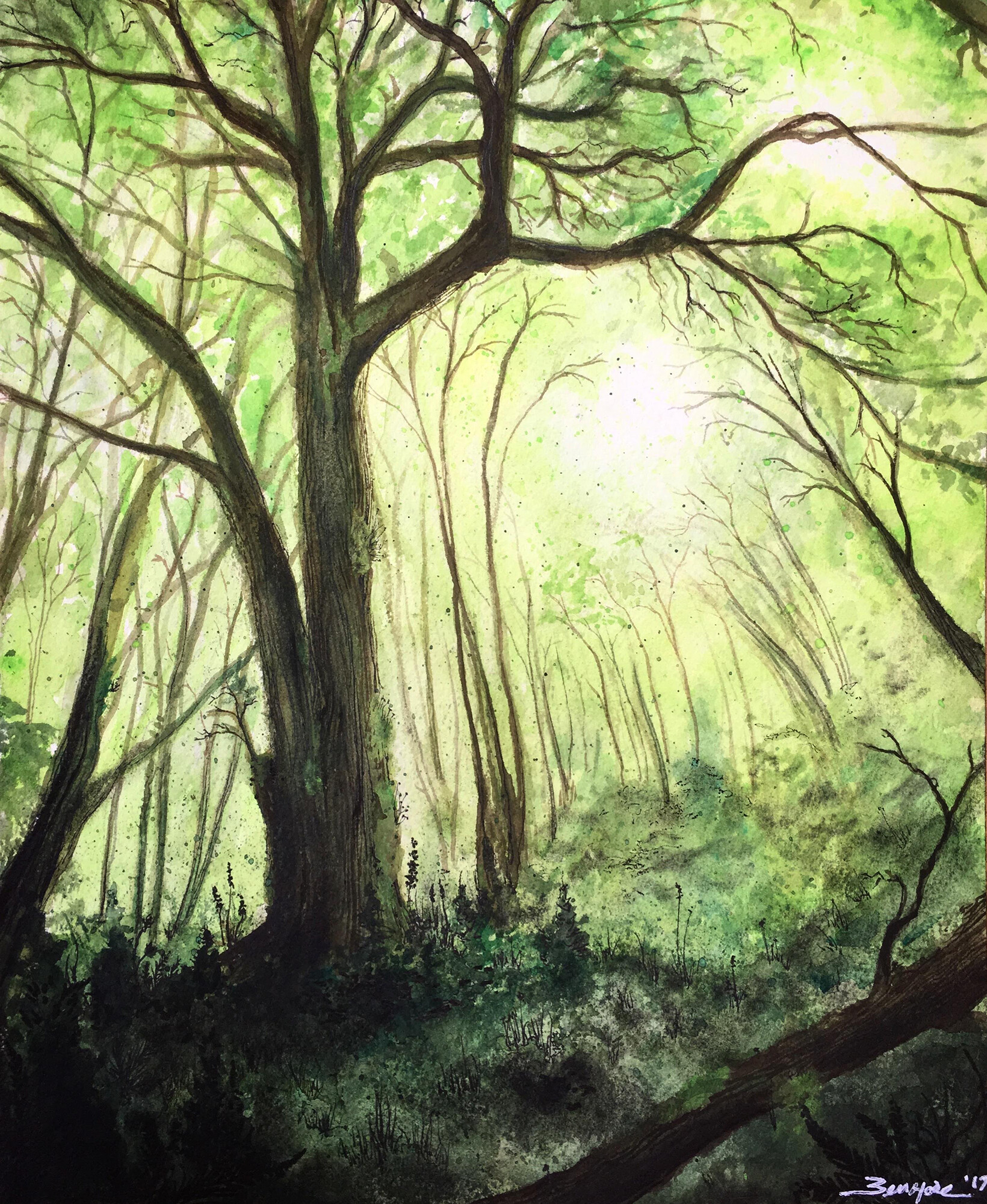 ArtStation - Watercolor Tree