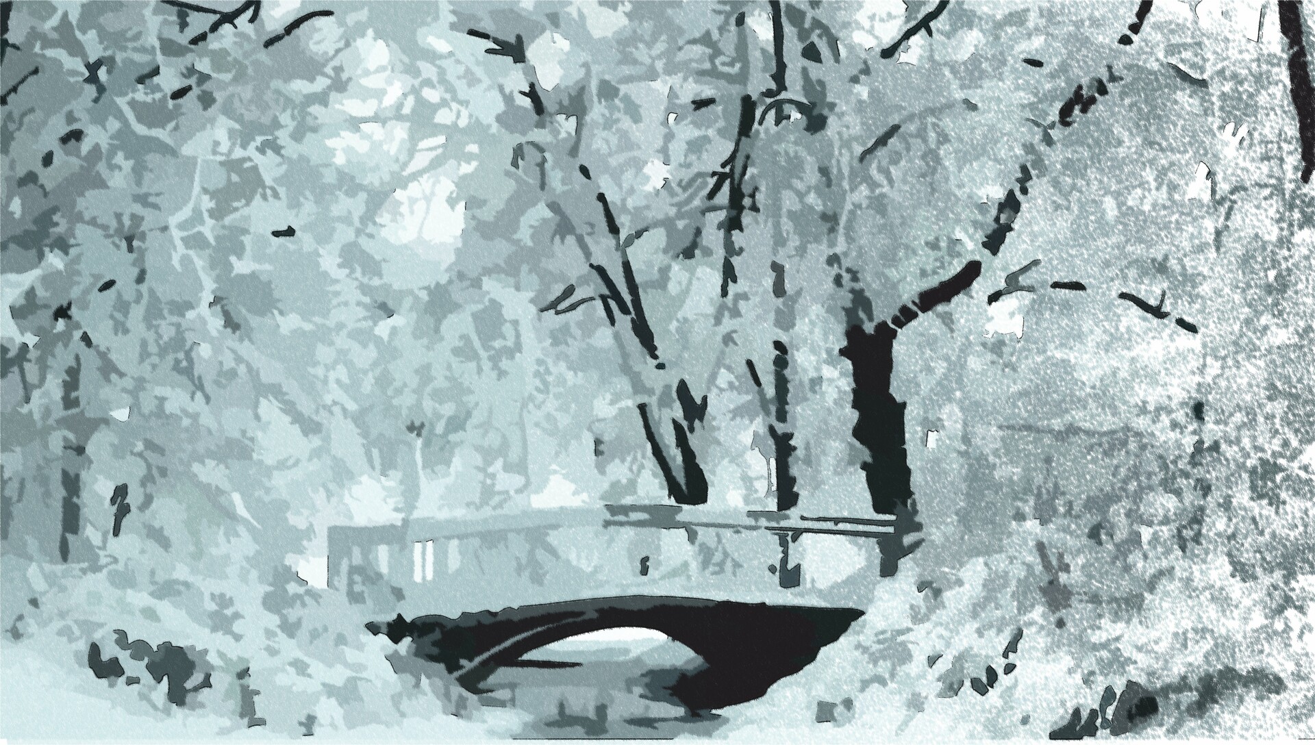 ArtStation - Winter bridge 3