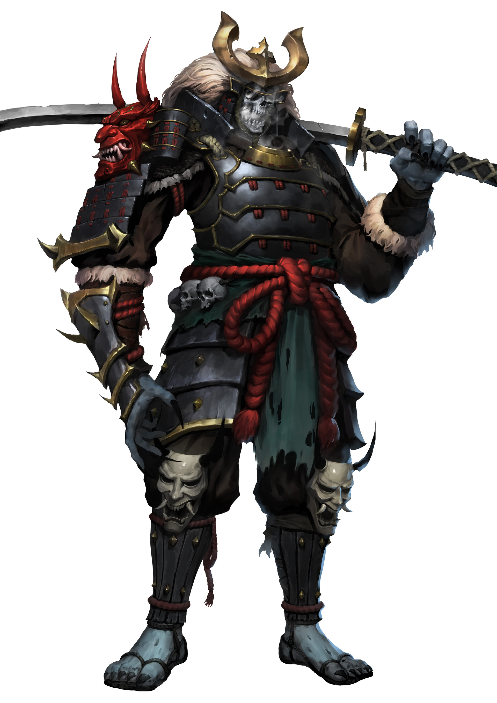 ArtStation - monster_samurai_concept