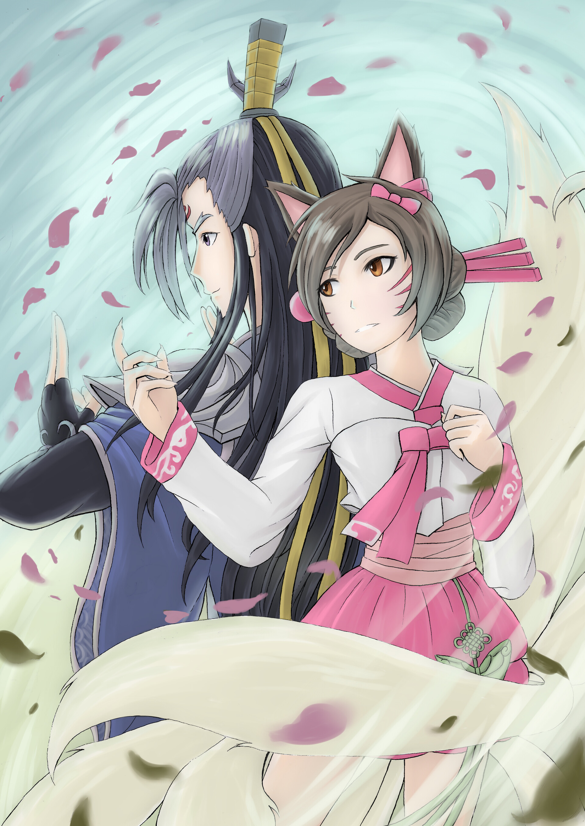 ArtStation - Eternal Sword Yi x Dynasty Ahri