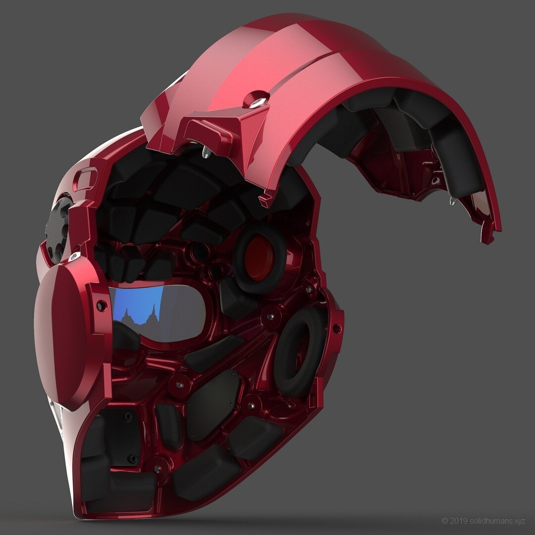 Aleksandr Sytchenko - CAD-friendly models kit Helmet H1V1 and male head ...