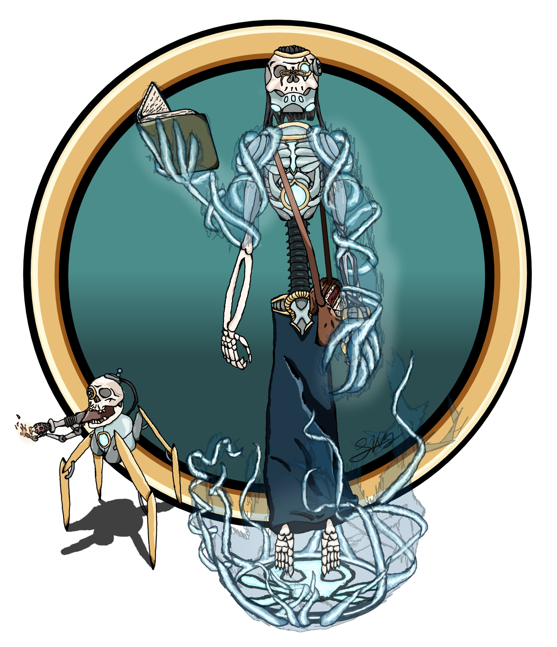 ArtStation - The Mechromancer- Luwdvig Von Klester, the artificer lich