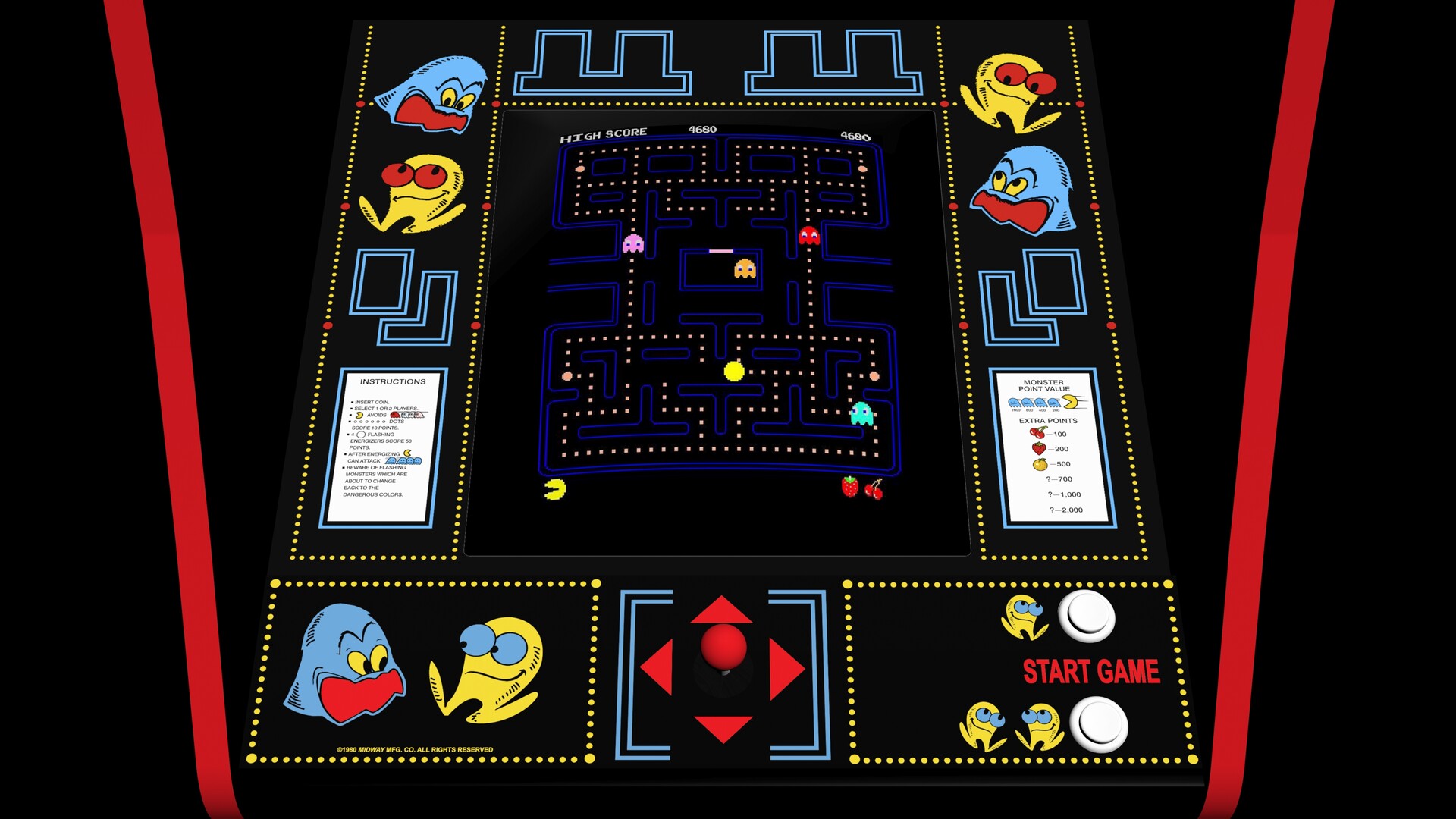 Pacman Arcade Game Screen