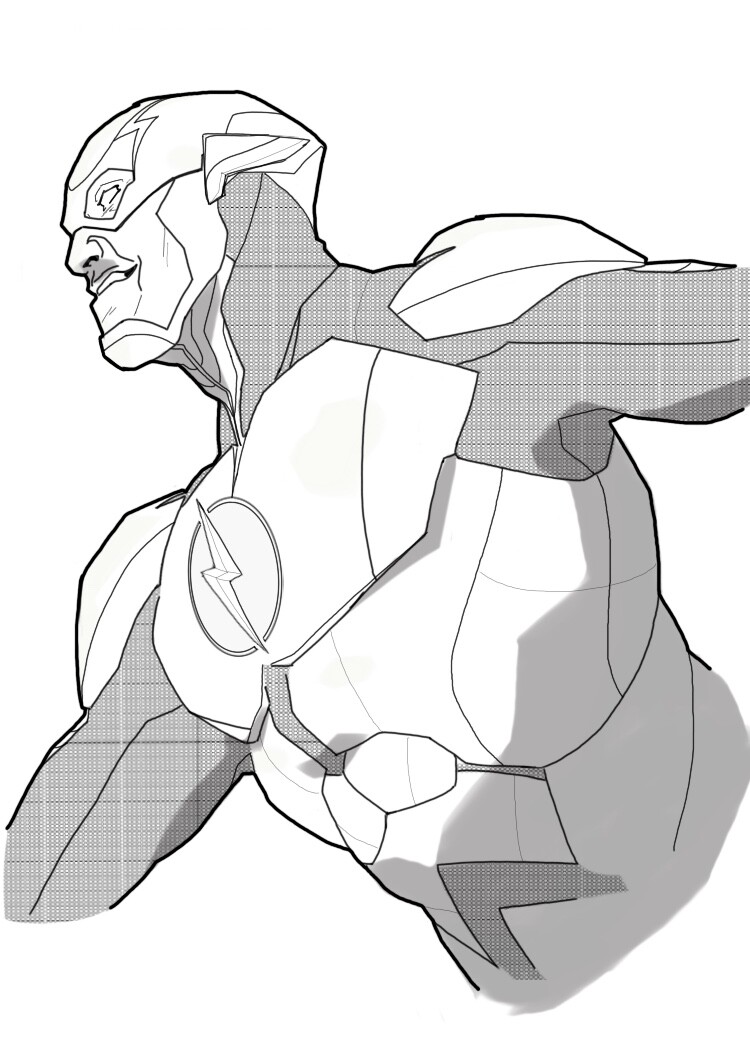 reverse flash vs flash coloring pages