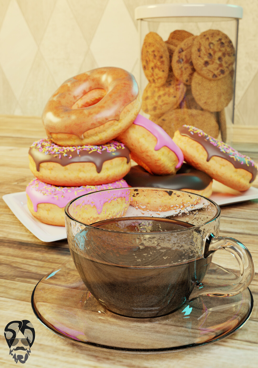 ArtStation - Tea & Donut