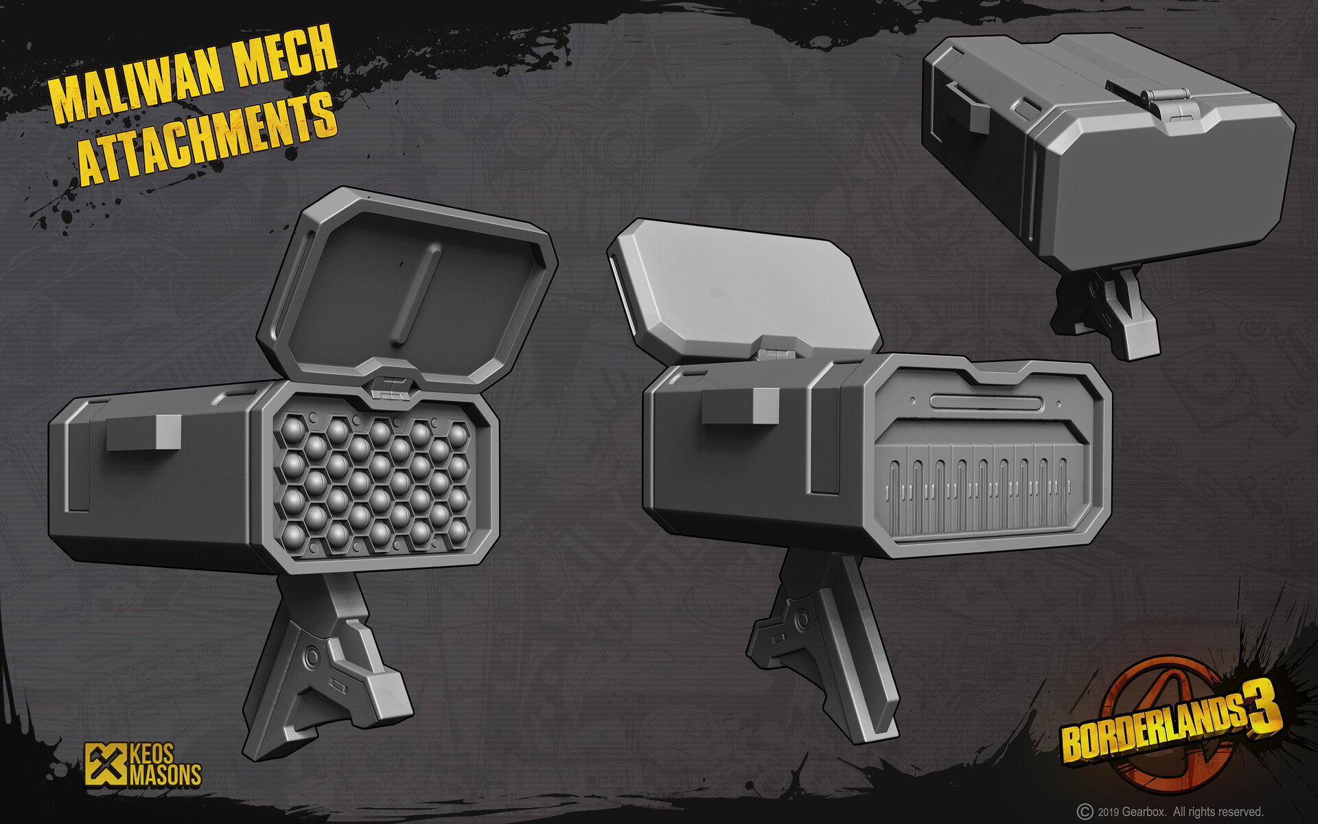KEOS MASONS - Borderlands 3 - Maliwan Mech and attachments