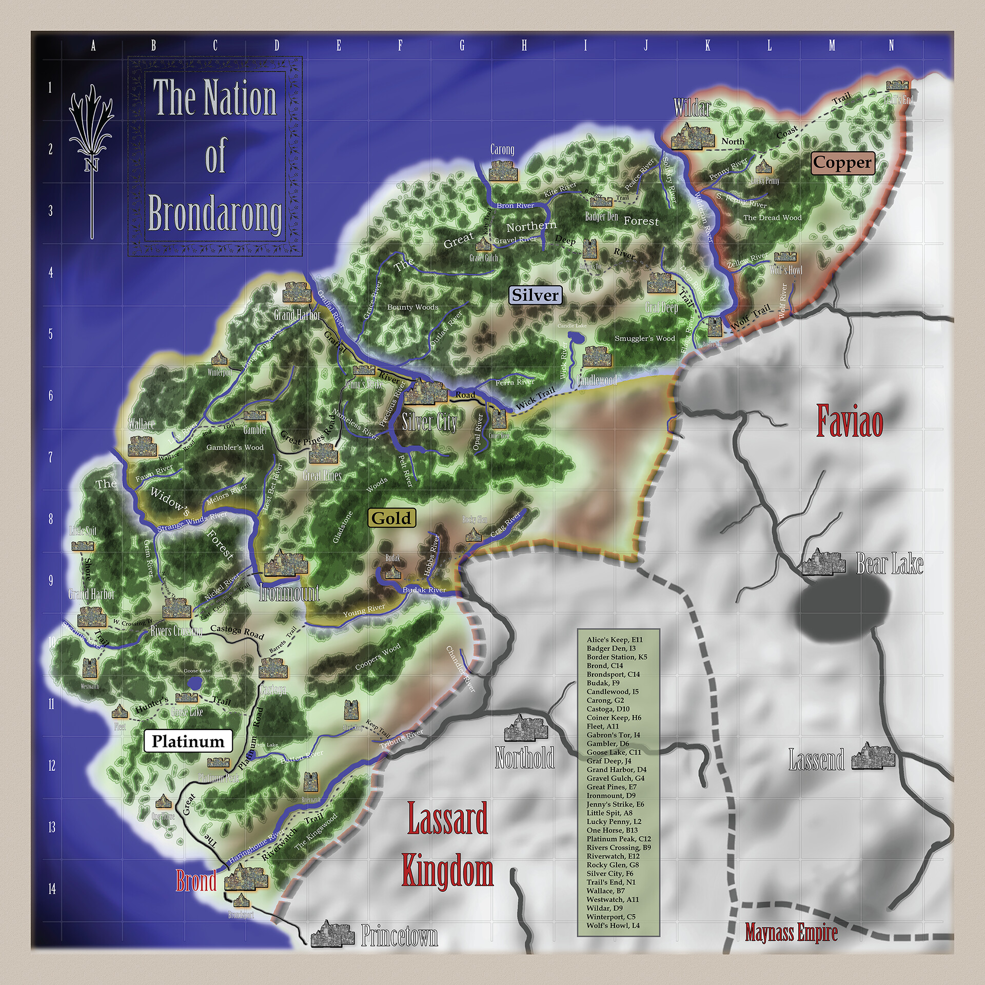 Phillip Foley - World and National Maps - Fantasy