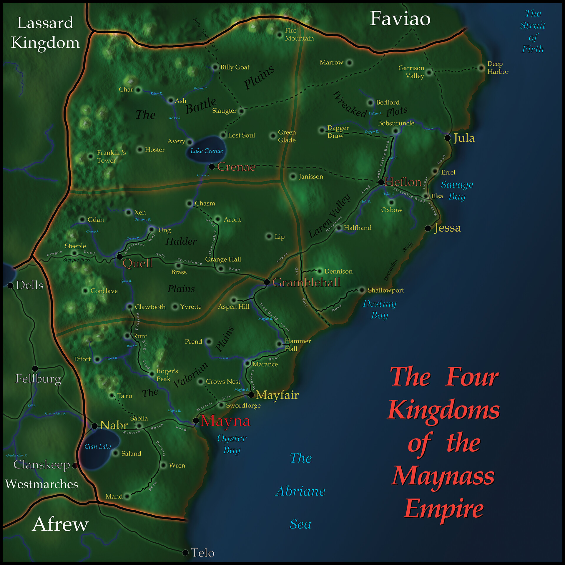 Phillip Foley - World and National Maps - Fantasy