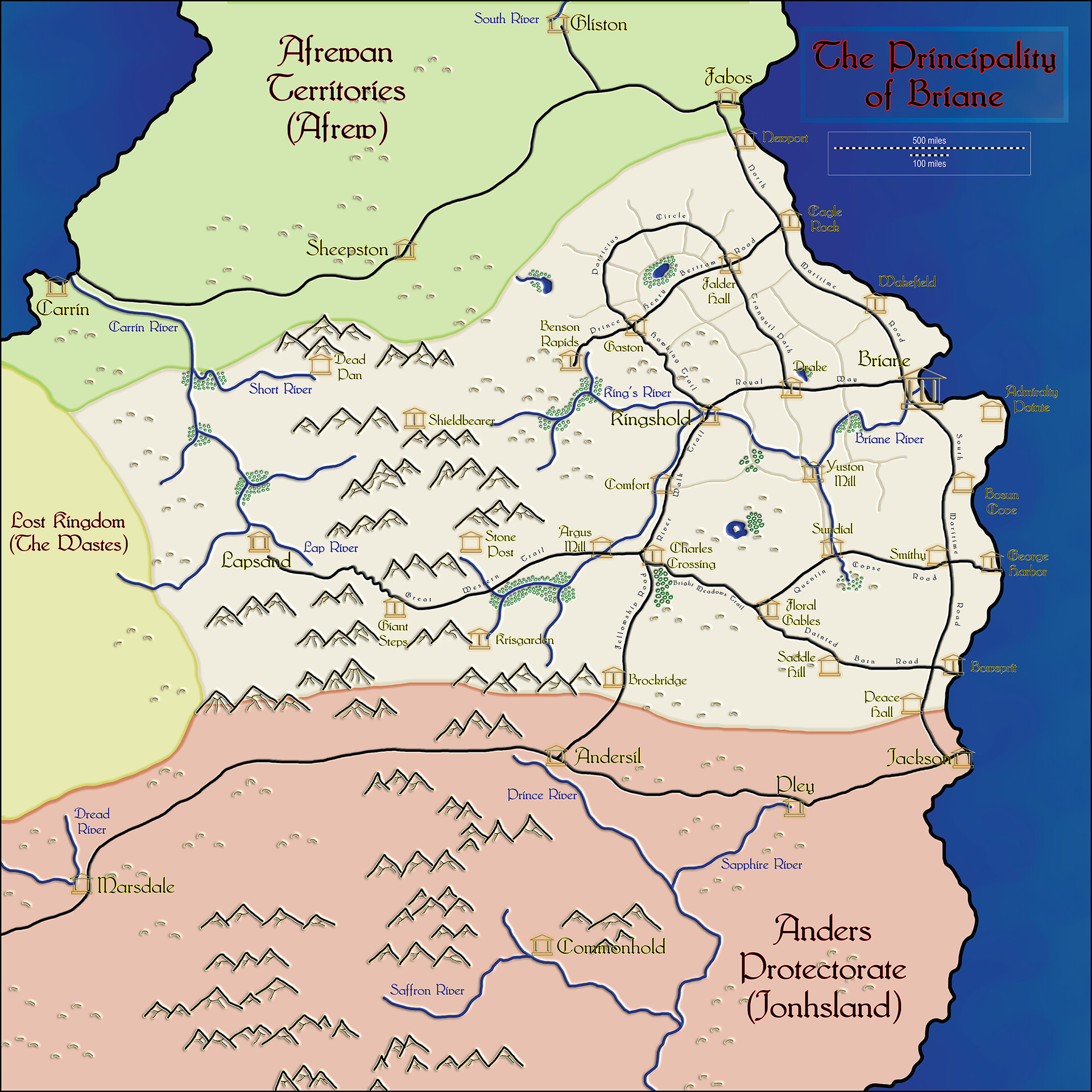 Phillip Foley - World and National Maps - Fantasy