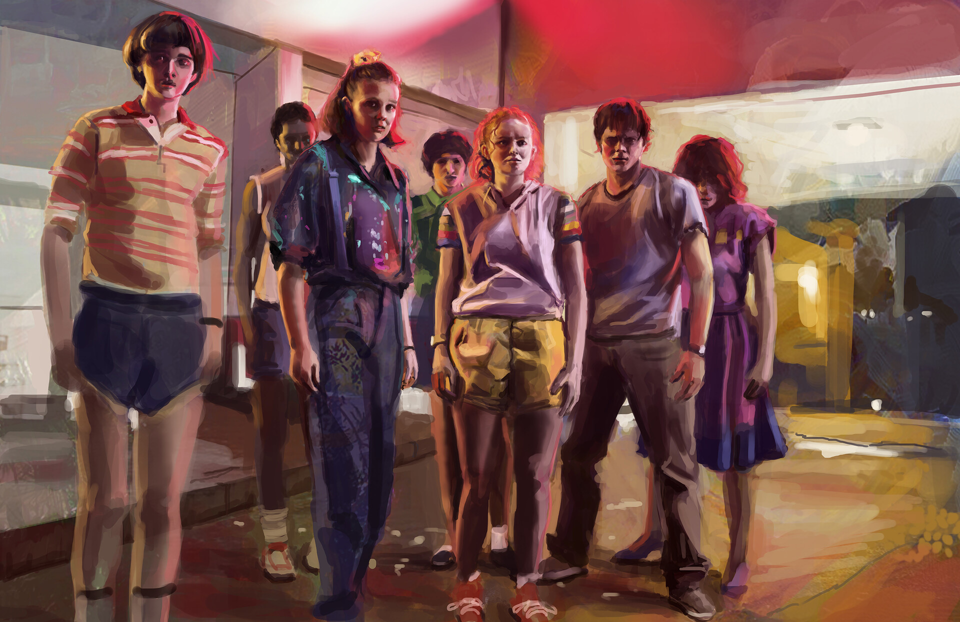 ArtStation - Stranger things - color study fan art