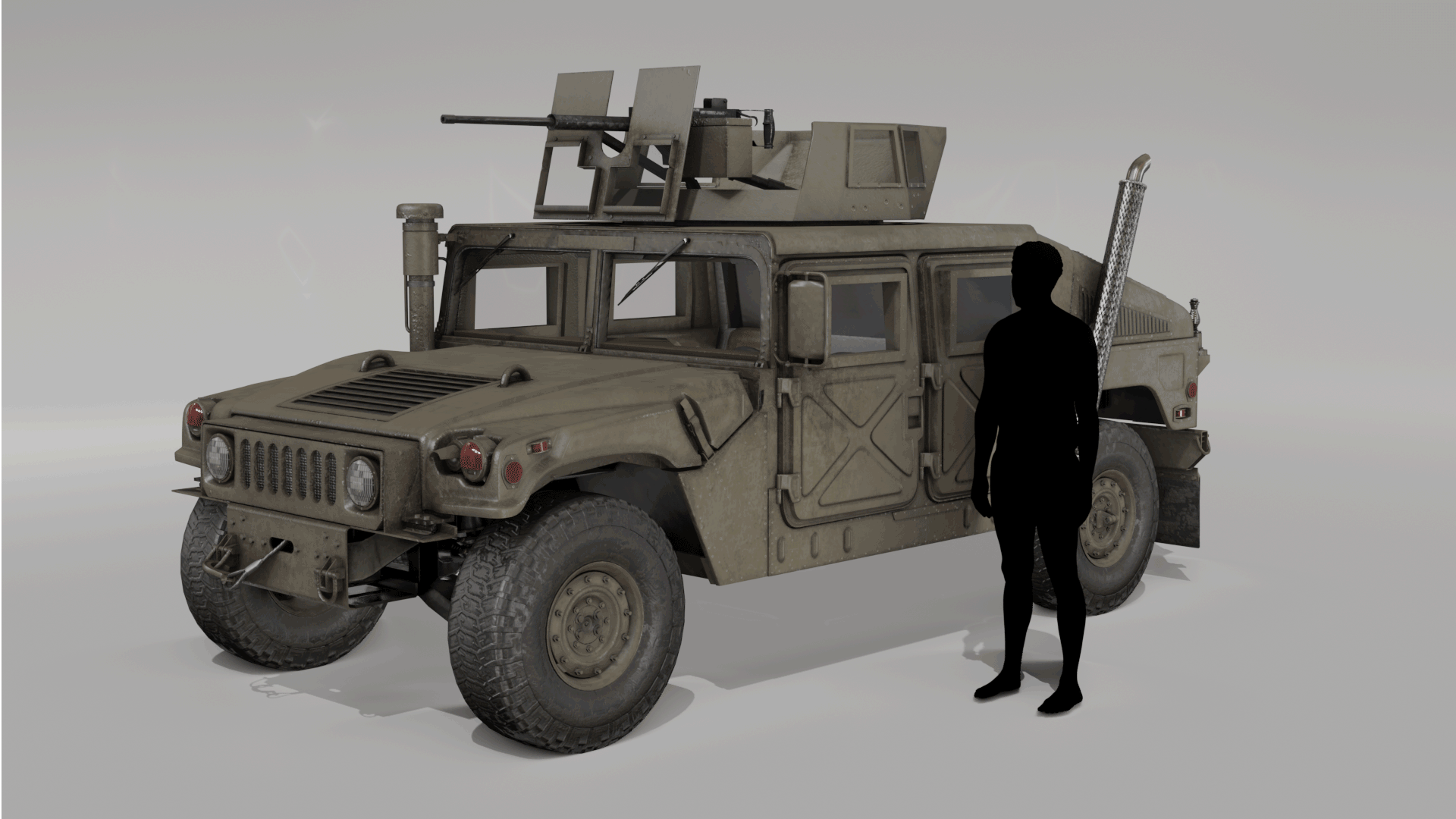 ArtStation - Humvee Poly Reduction Project, John Capozza
