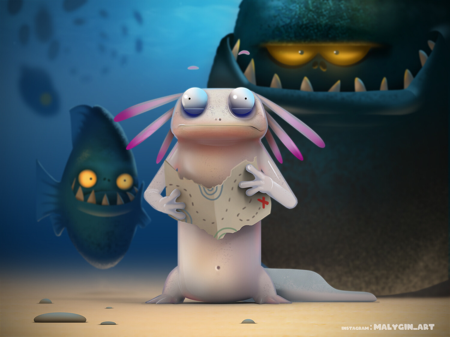 ArtStation - concept Axolotl