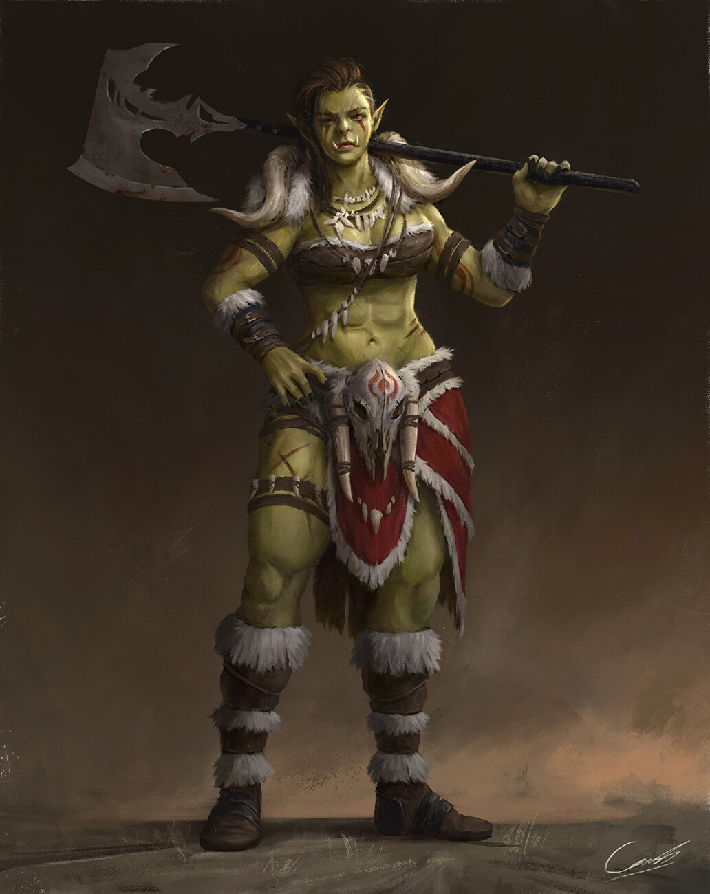 Half Orc Pirate Commission WIP : ImaginaryOrcs Half Orc Pirate Commission WIP : ImaginaryOrcs