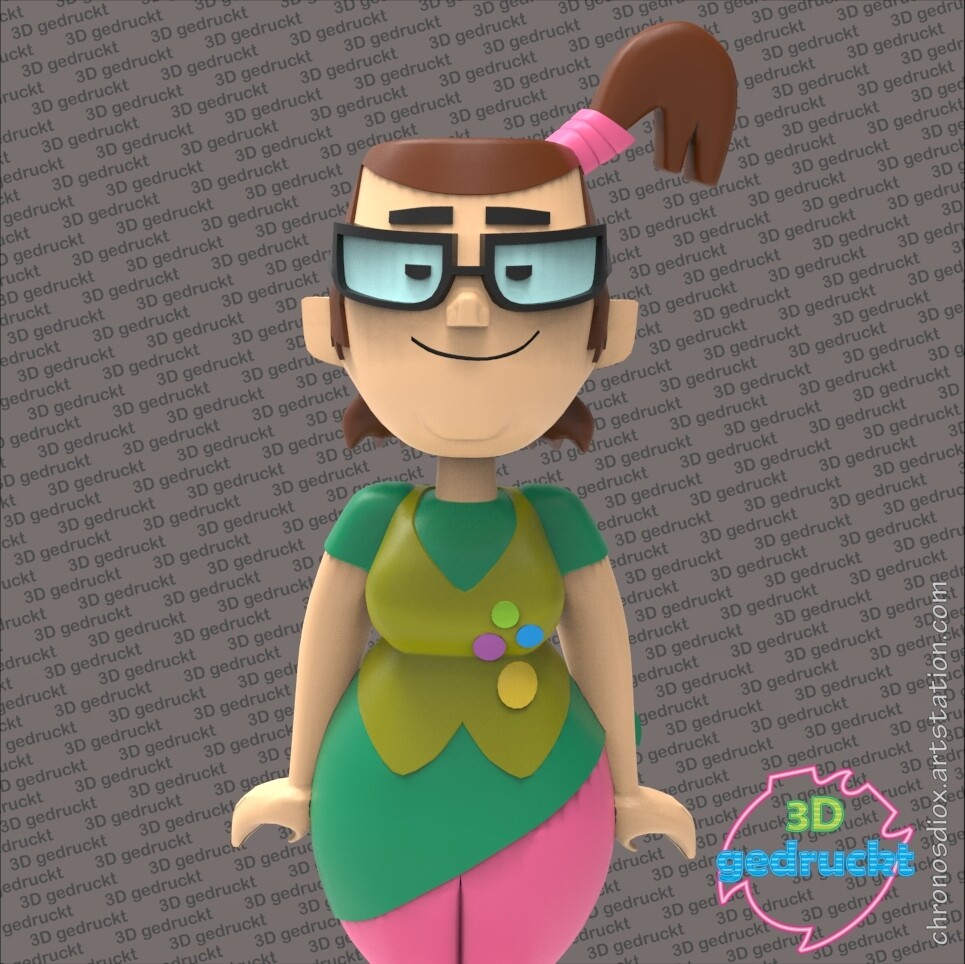 Mariano Castro Entenza - Beth from Total Drama figure design