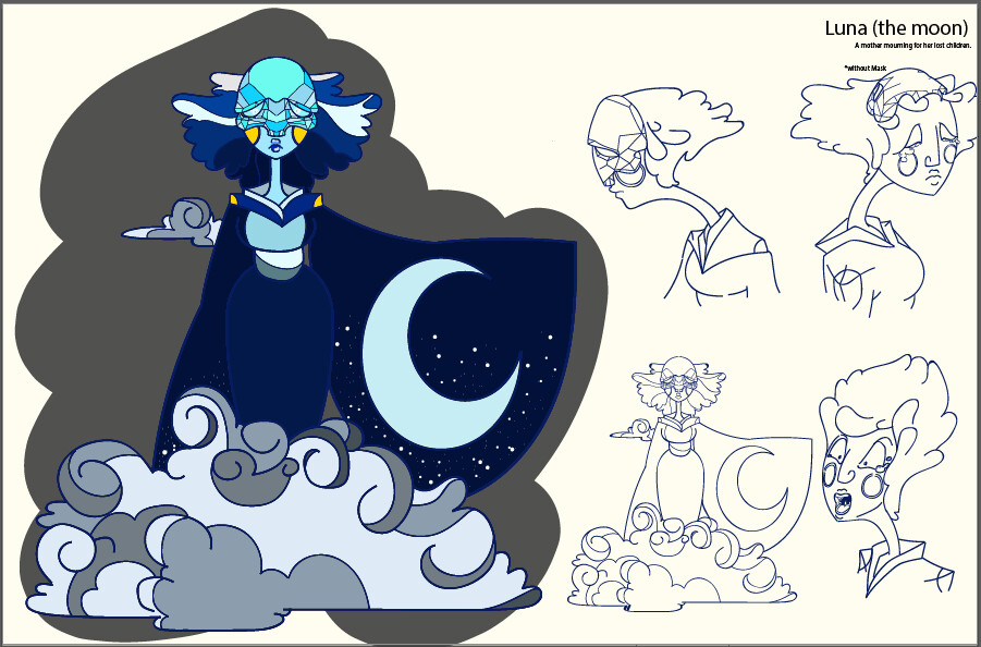 ArtStation - Moon Character design