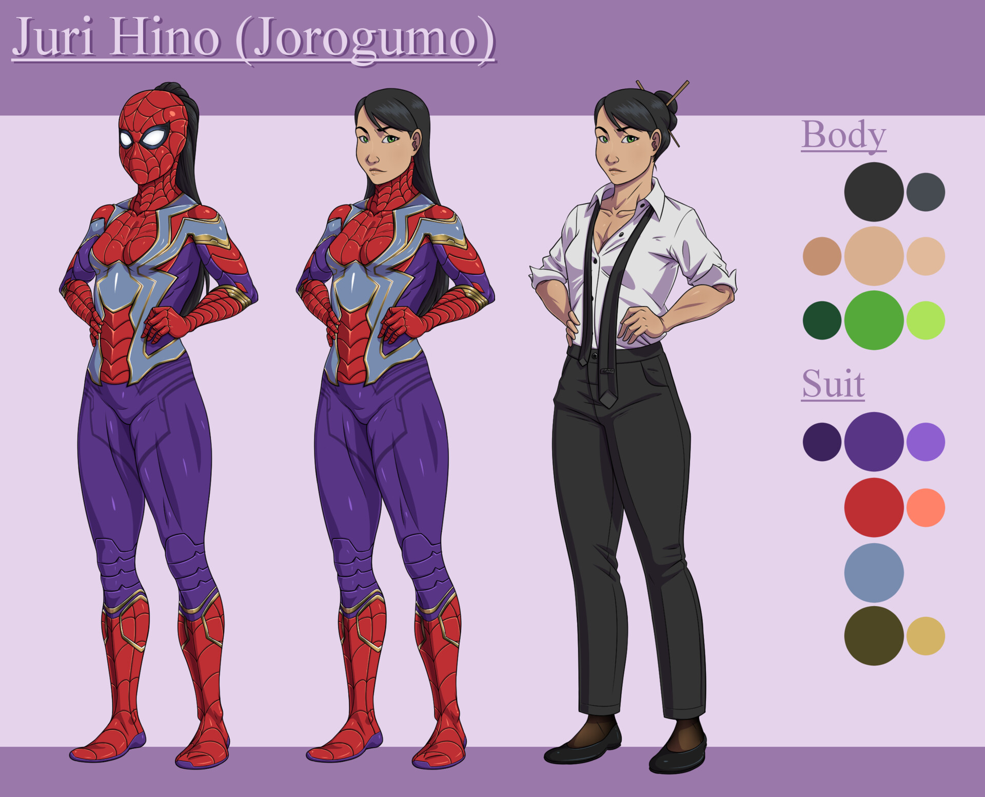 ArtStation - Chracter Sheet - Juri Hino